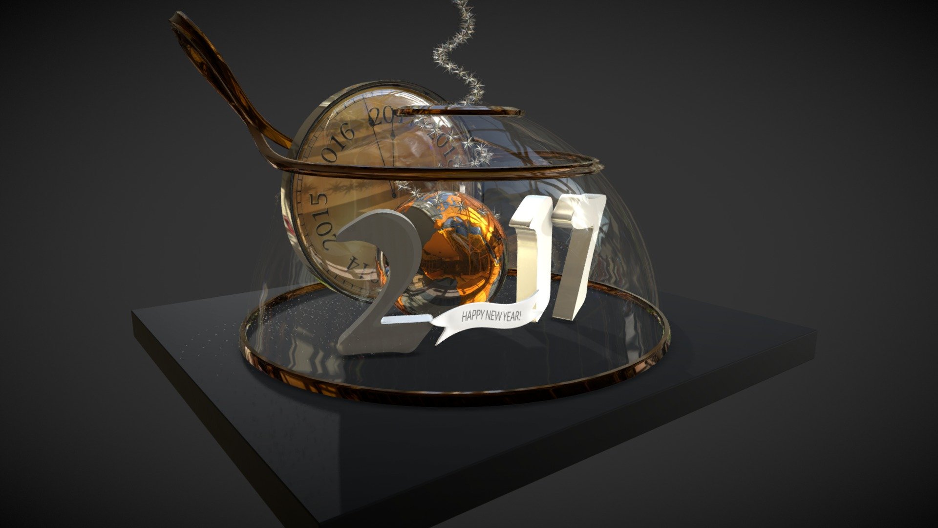 Happy New Year - Buy Royalty Free 3D model by Ivan DINH (@ivandinh ...