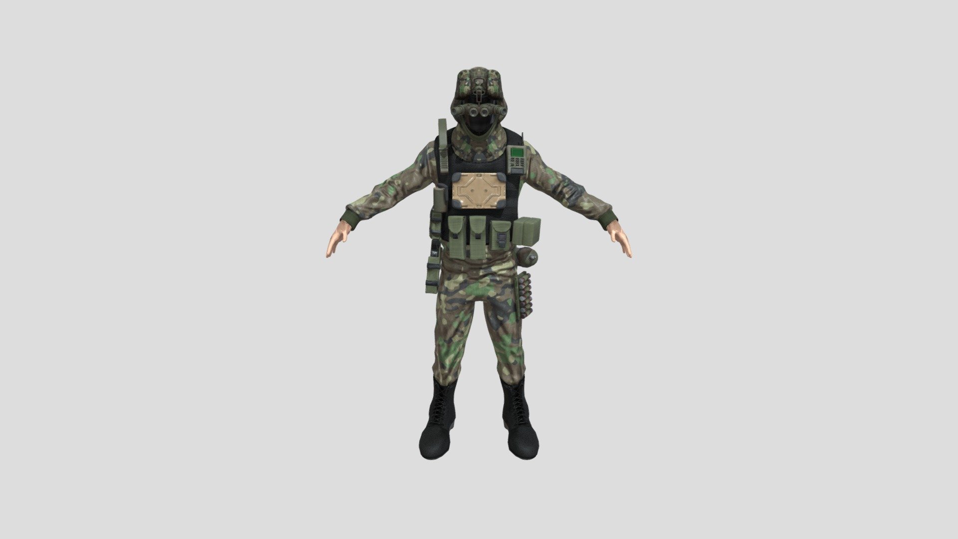 soldier - 3D model by xormsowo [c54a7d8] - Sketchfab