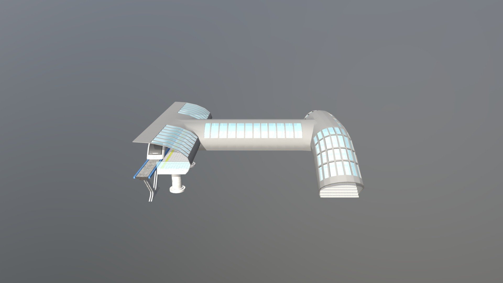 Zugstation - Download Free 3D model by Aceor [c54aad9] - Sketchfab