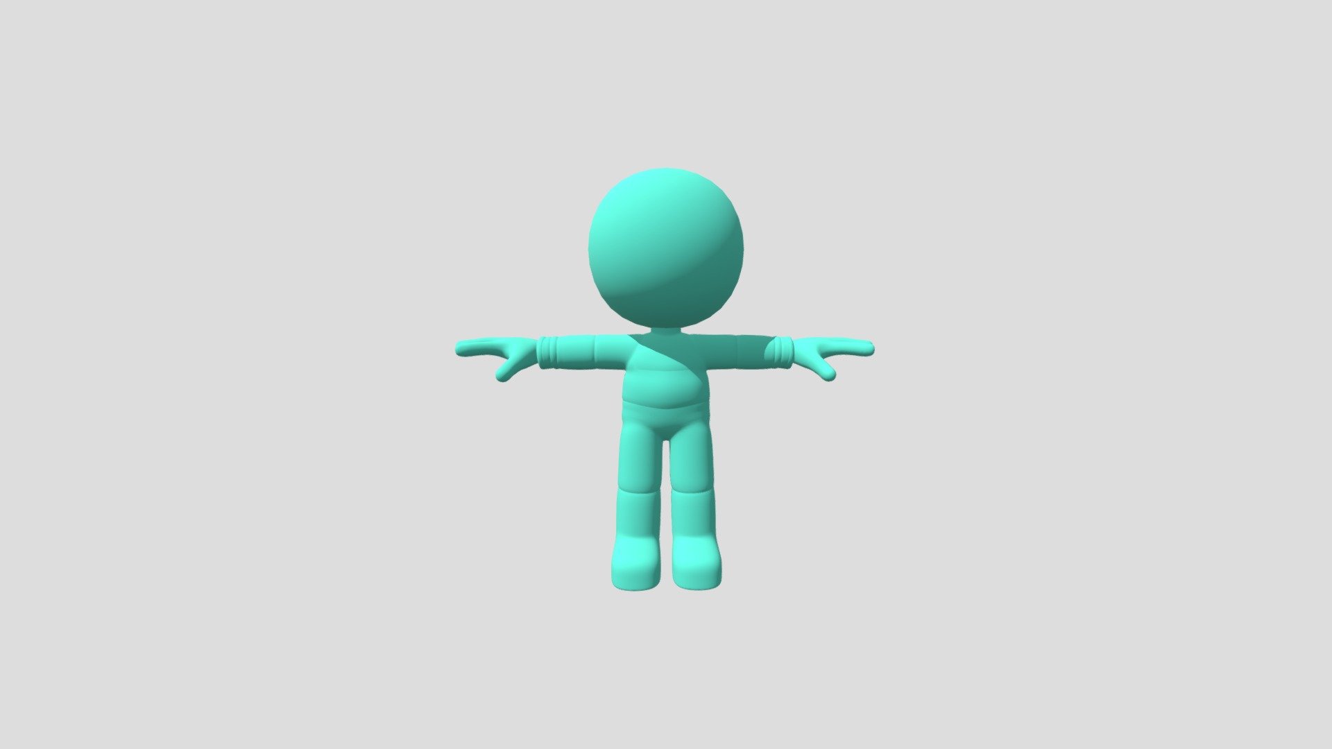 Simple Stylized Stickman (Base 3D Model) - Download Free 3D model by ...