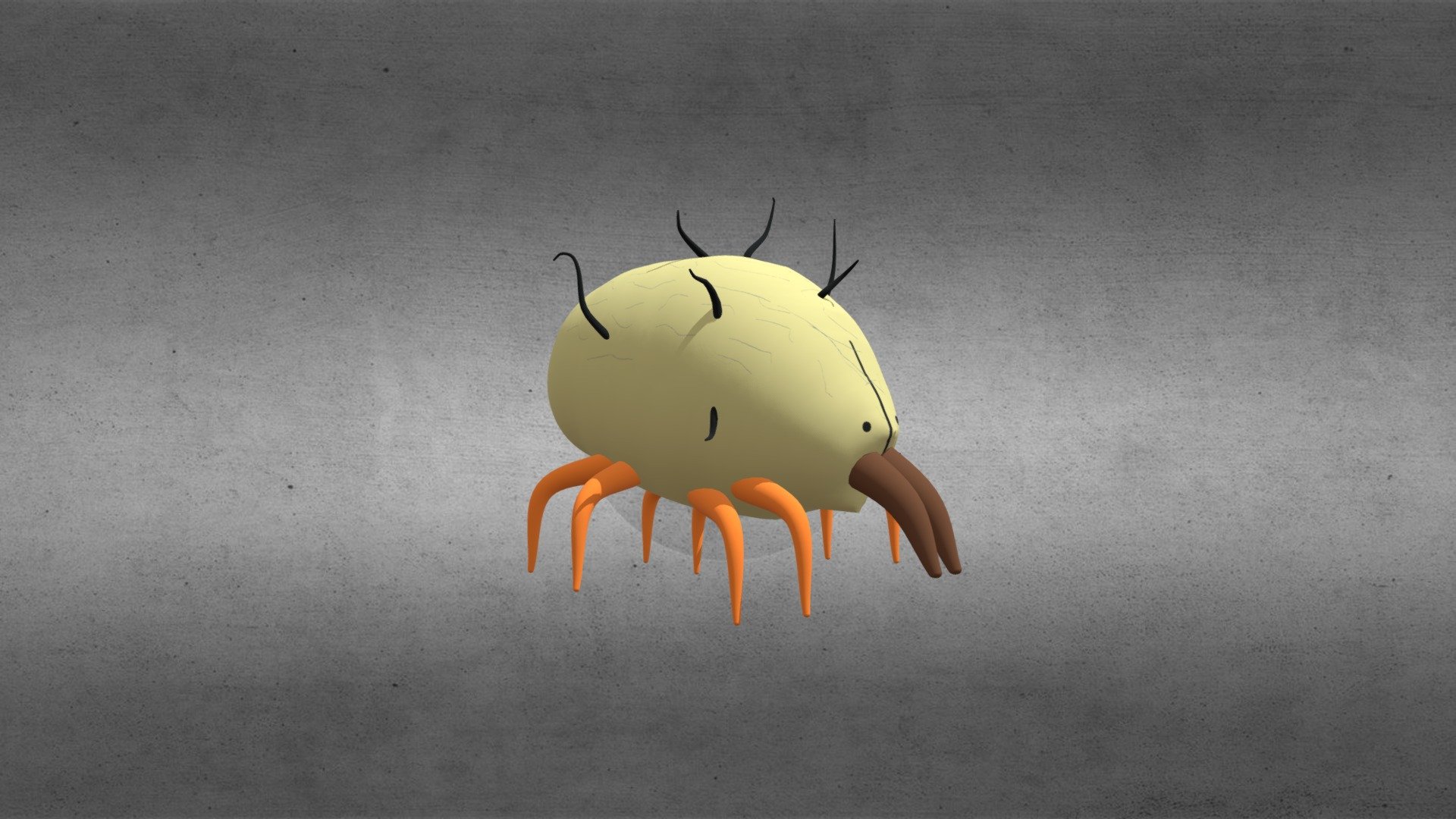 cute nut Mite - Download Free 3D model by paumarti [c54c069] - Sketchfab