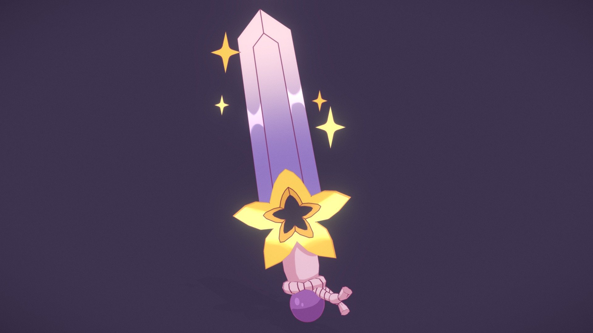 Star Sword - 3D model by Magdaaaaa [c54fb92] - Sketchfab