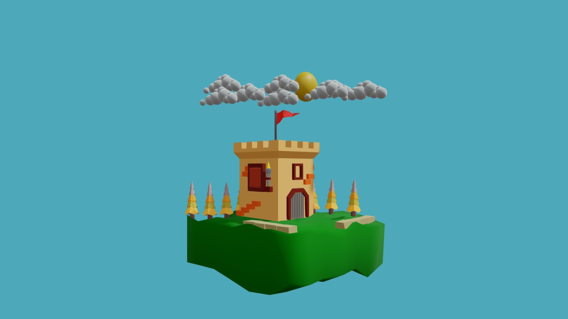 Castillo Encantado_Externo - 3D model by Amandres16 [c551347] - Sketchfab