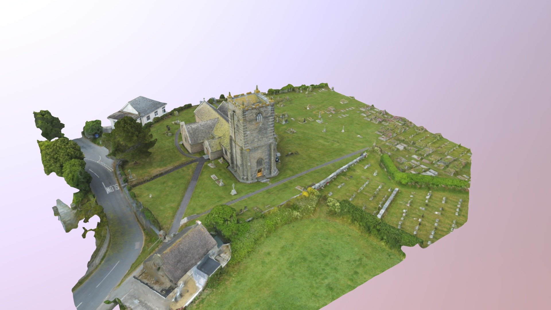 St Merryn Church, Cornwall - Low Resolution 3D - 3D model by ...