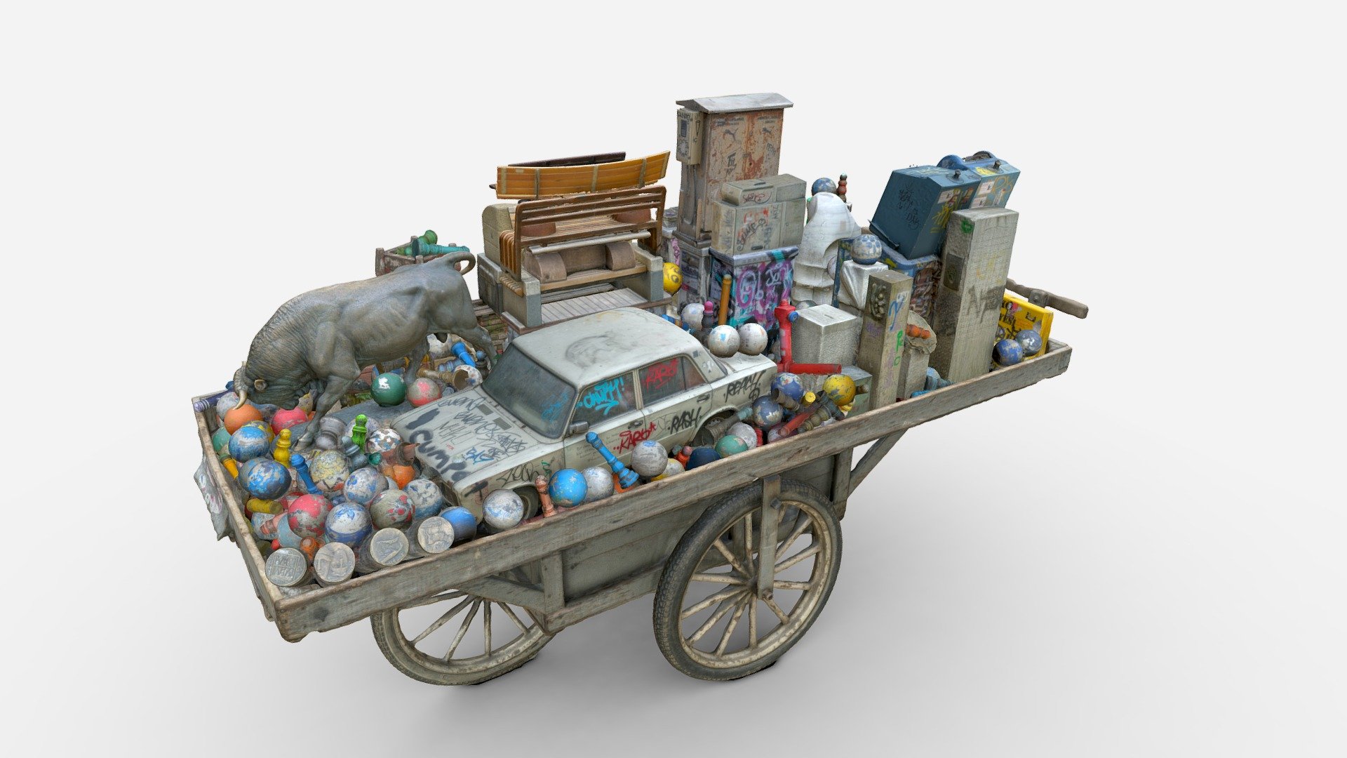 Kadıköy on a Push Cart - 3D model by oddviz [c555353] - Sketchfab