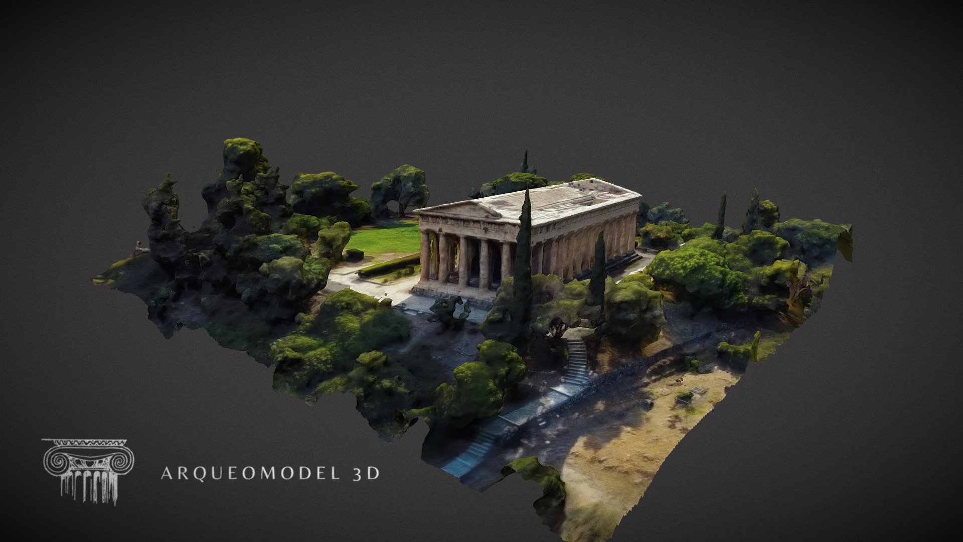 Temple of Hephaestus | ATHENS - Download Free 3D model by Arqueomodel3D ...