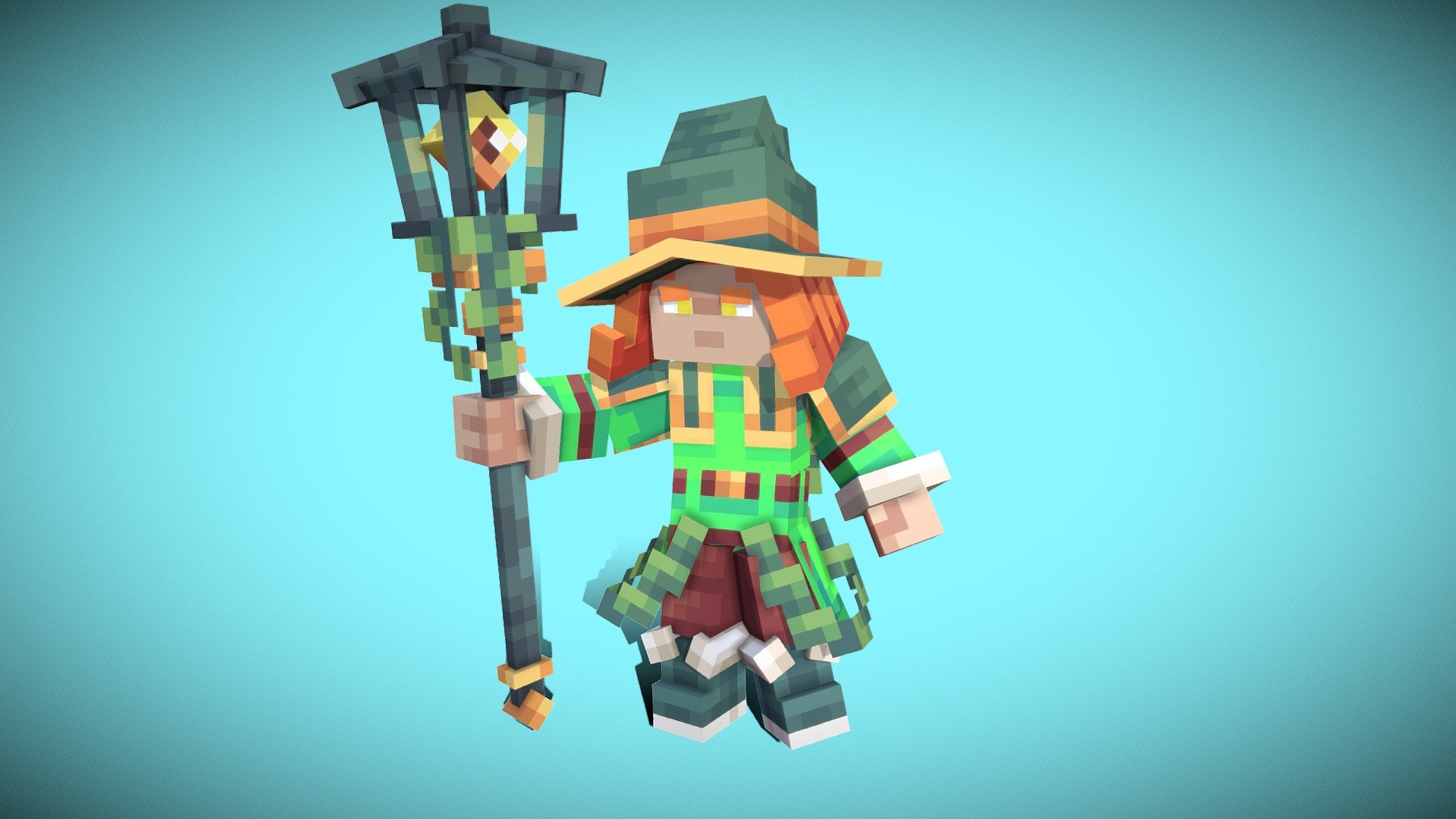 Green Mage - 3D model by Sapphire Studios (@sapphire_studios) [c556831 ...