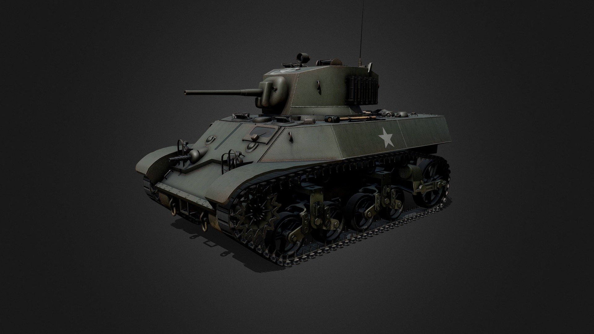 M3a3 Stuart - 3D model by Petr.Tlach [c55776e] - Sketchfab