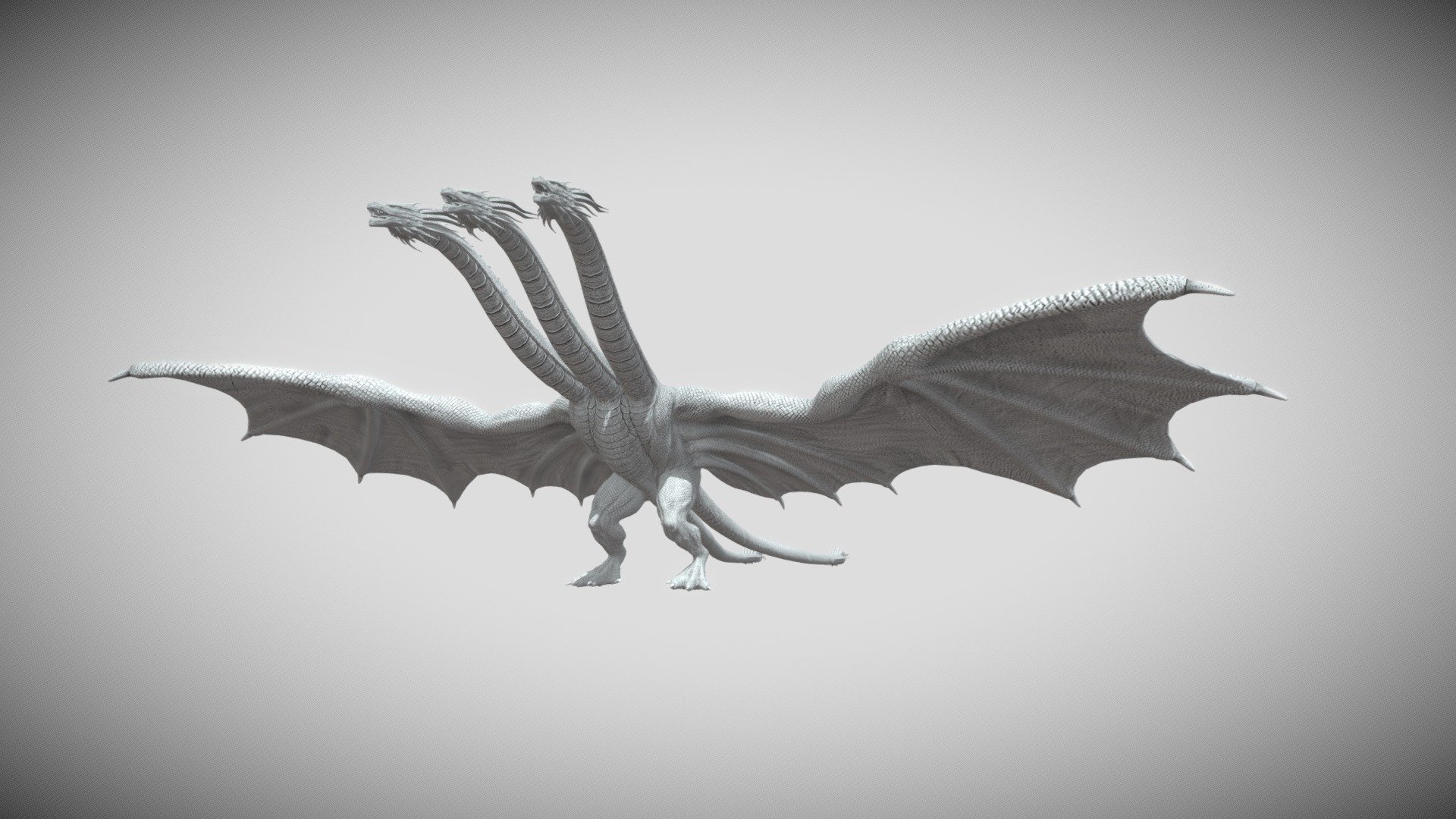 Ghidorah - 3D model by erictiedt [c55814c] - Sketchfab