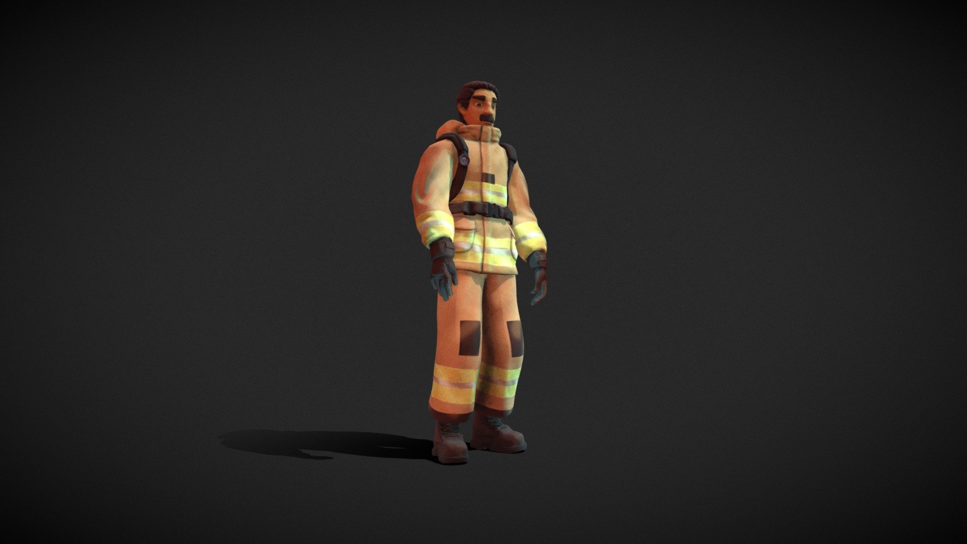 Character (Firefighter) - 3D model by Albee Do (@AlbeeDo) [c55b280 ...