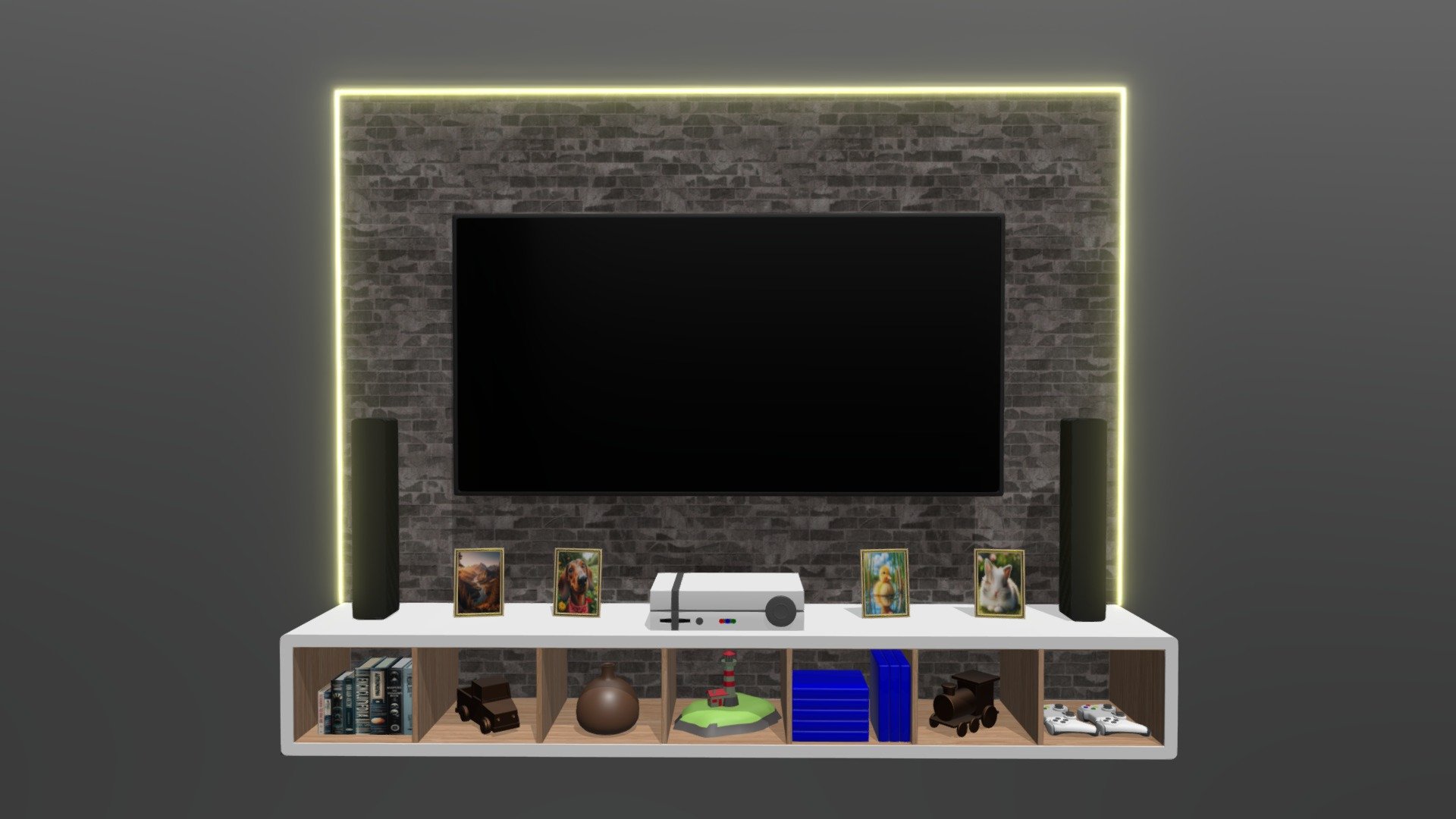 Gaming center - 3D model by MashiMaro1924 (@osvaldohz1994) [c55d566 ...
