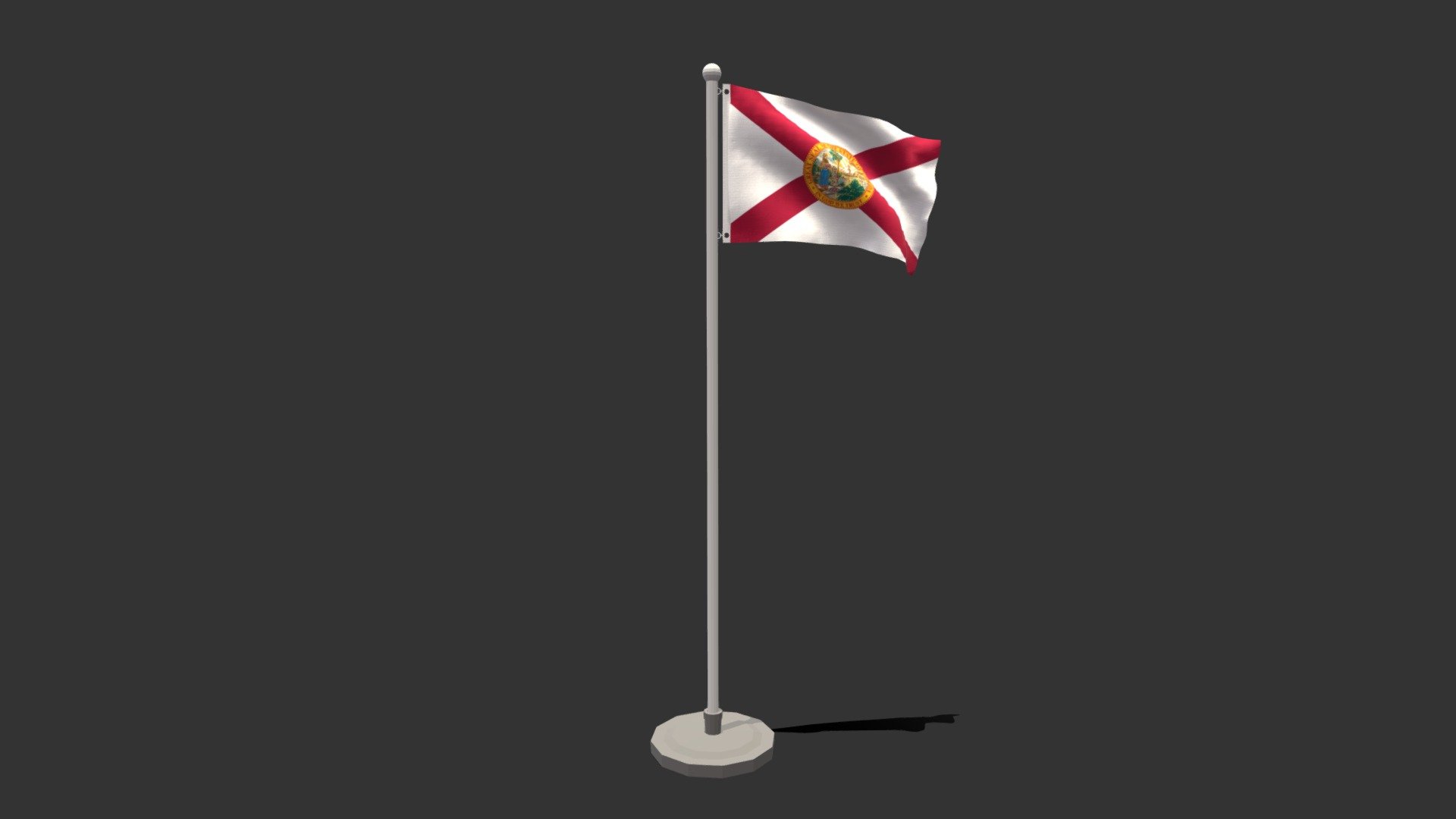 Low Poly Seamless Animated Florida State Flag - Buy Royalty Free 3D ...