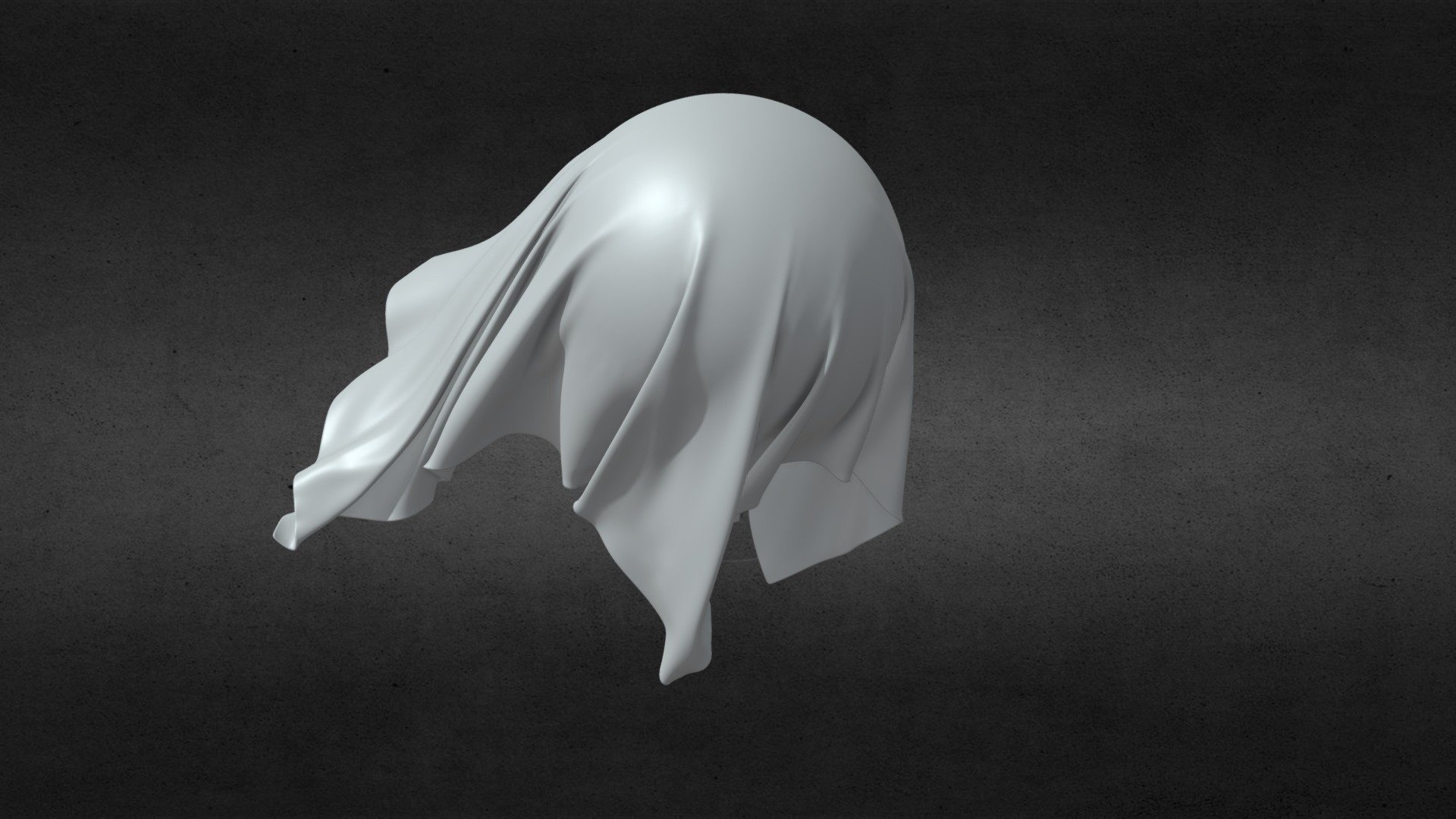 Cloth in wind, on ball (printable) - Download Free 3D model by endike ...