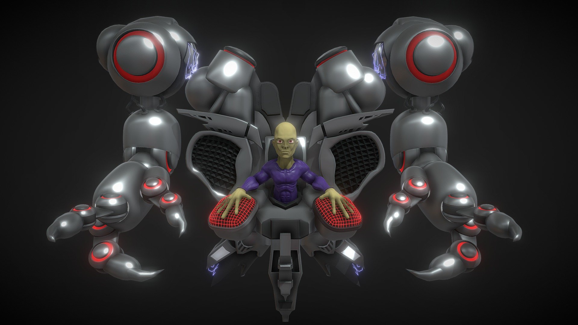 MECHA-ALIEN_-_15-09-2023 - 3D model by Andre Panisson (@andrepanisson ...