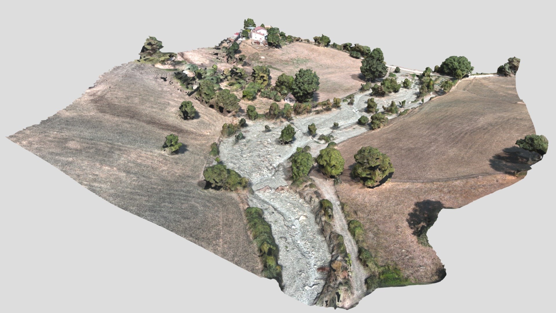 Rilievo aerofotogrammetrico di un torrente - 3D model by Architetto Enrico Munforte ...