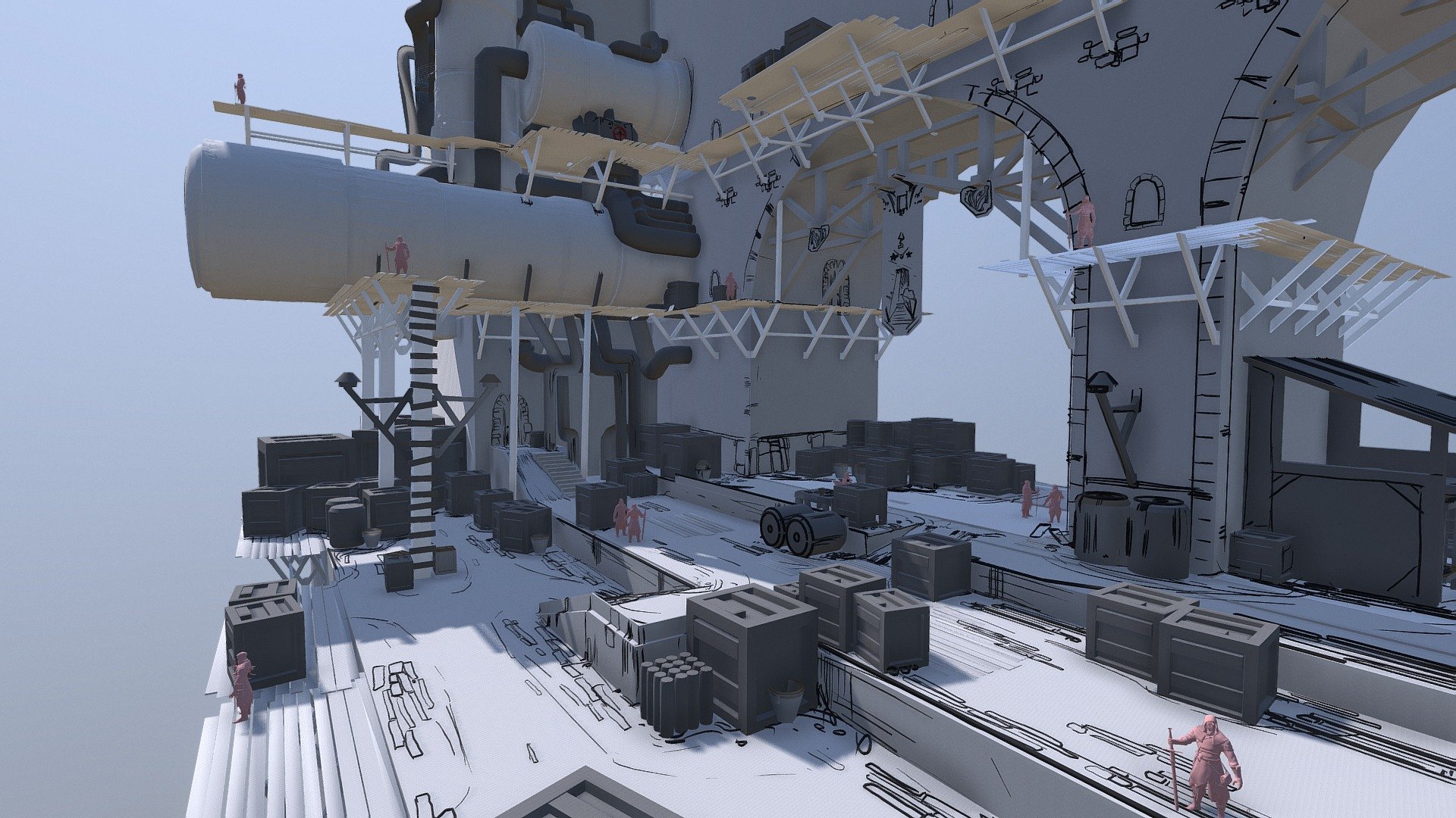 Cloudmaker level - 3D model by jonathan.blessin [c564468] - Sketchfab