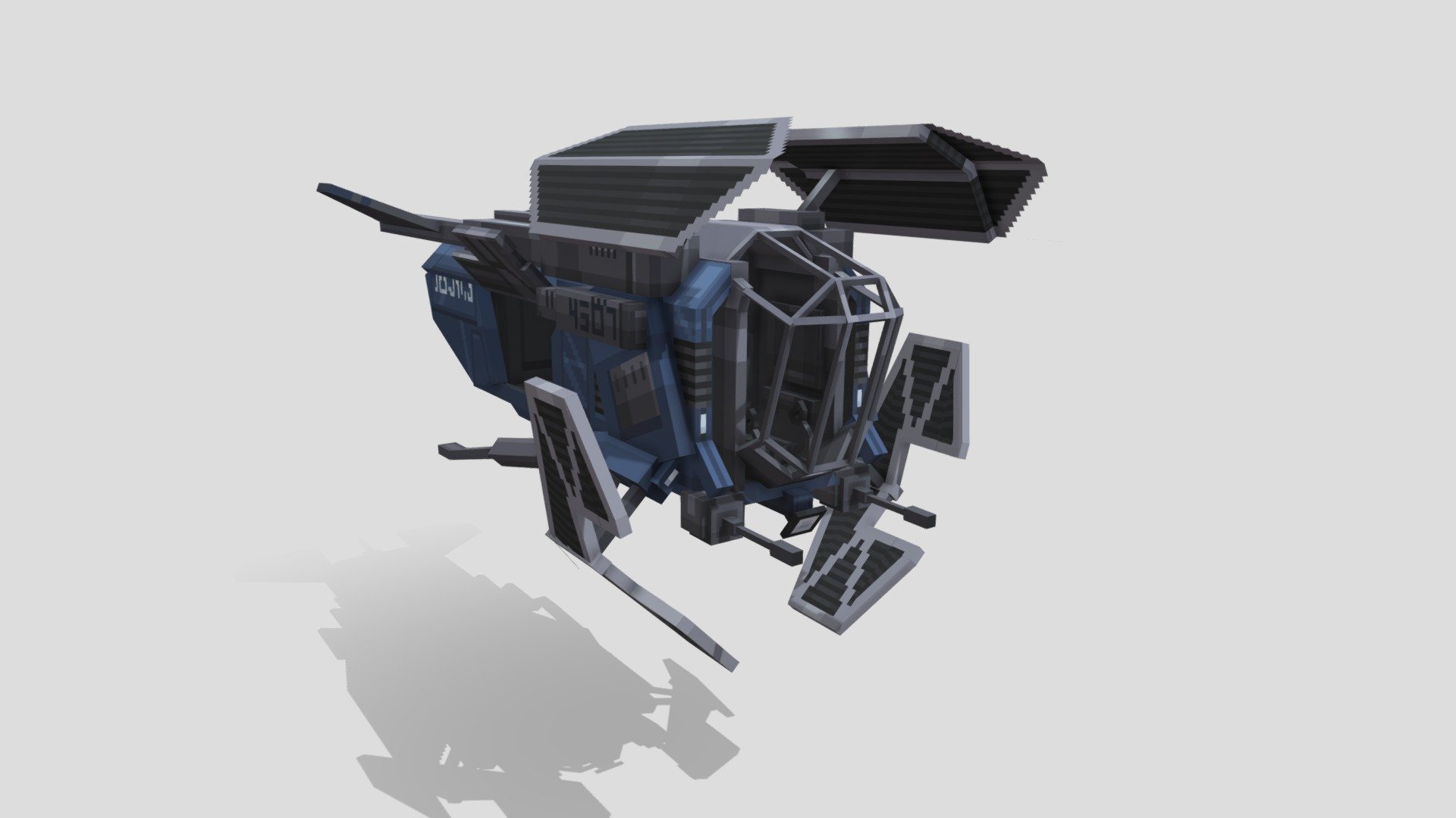 LAAT/Republic Patrol Gunship - Minecraft vehicle - 3D model by W ...