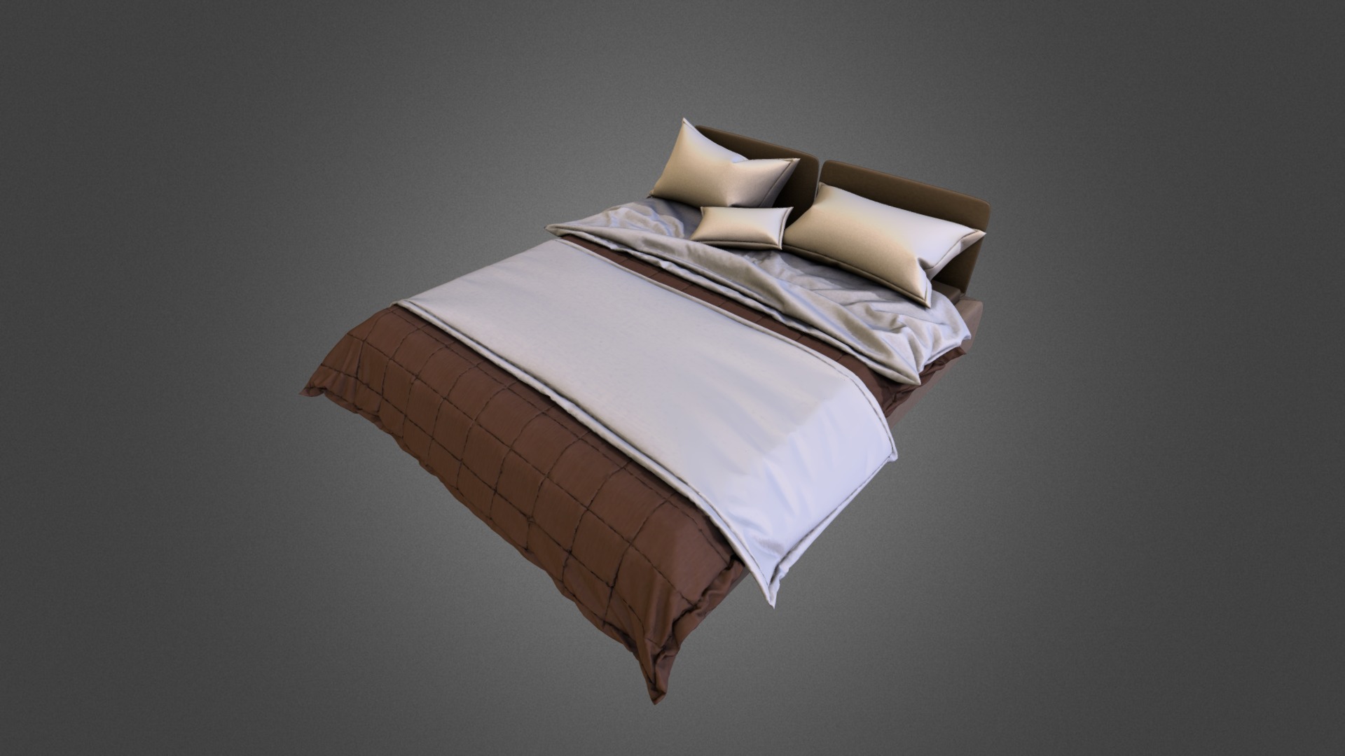 Bed 01 - 3D model by jigen [c565a18] - Sketchfab