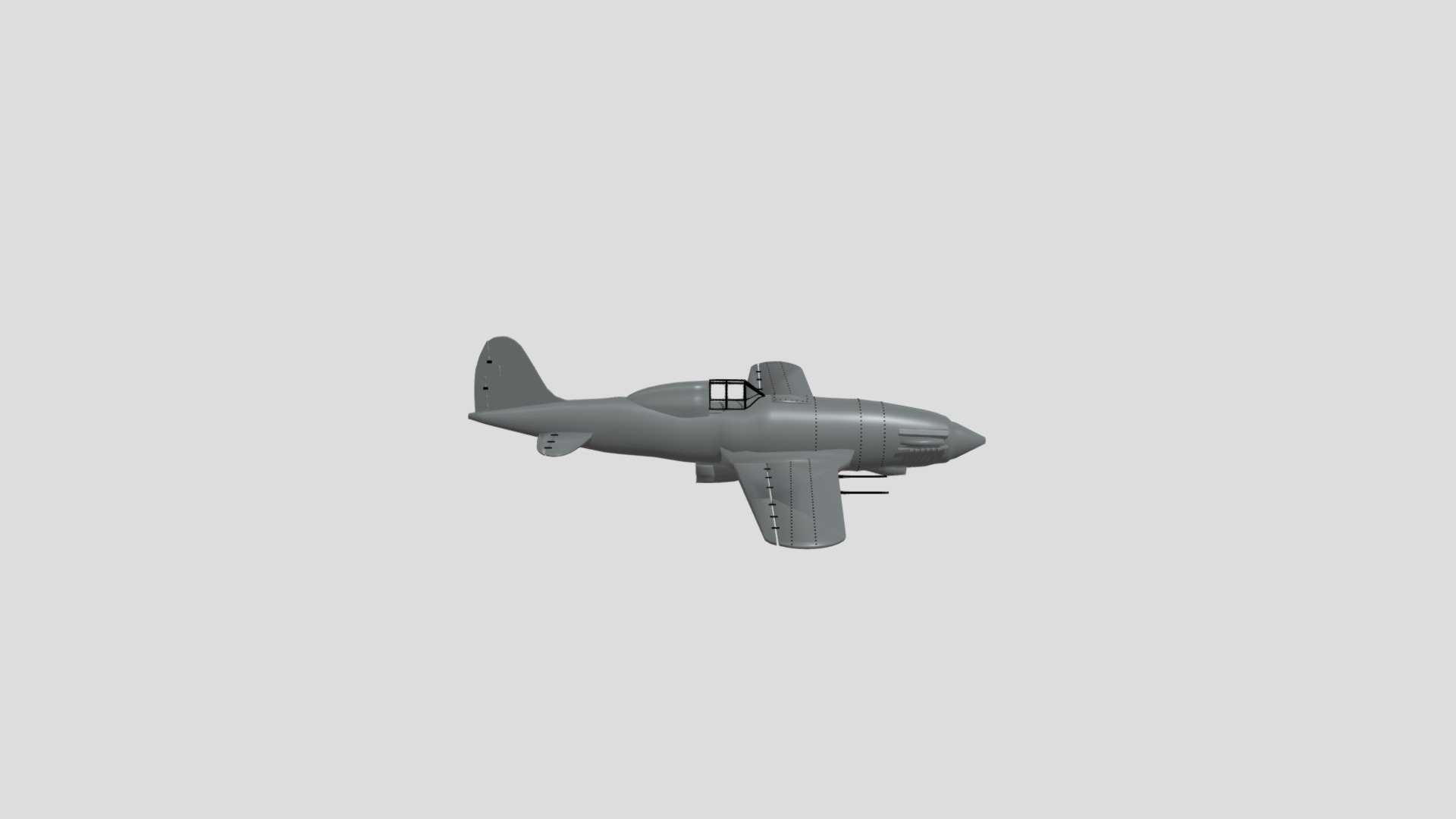 WW2 Italian Airplane Fighter Macchi.202 - Download Free 3D model by ...