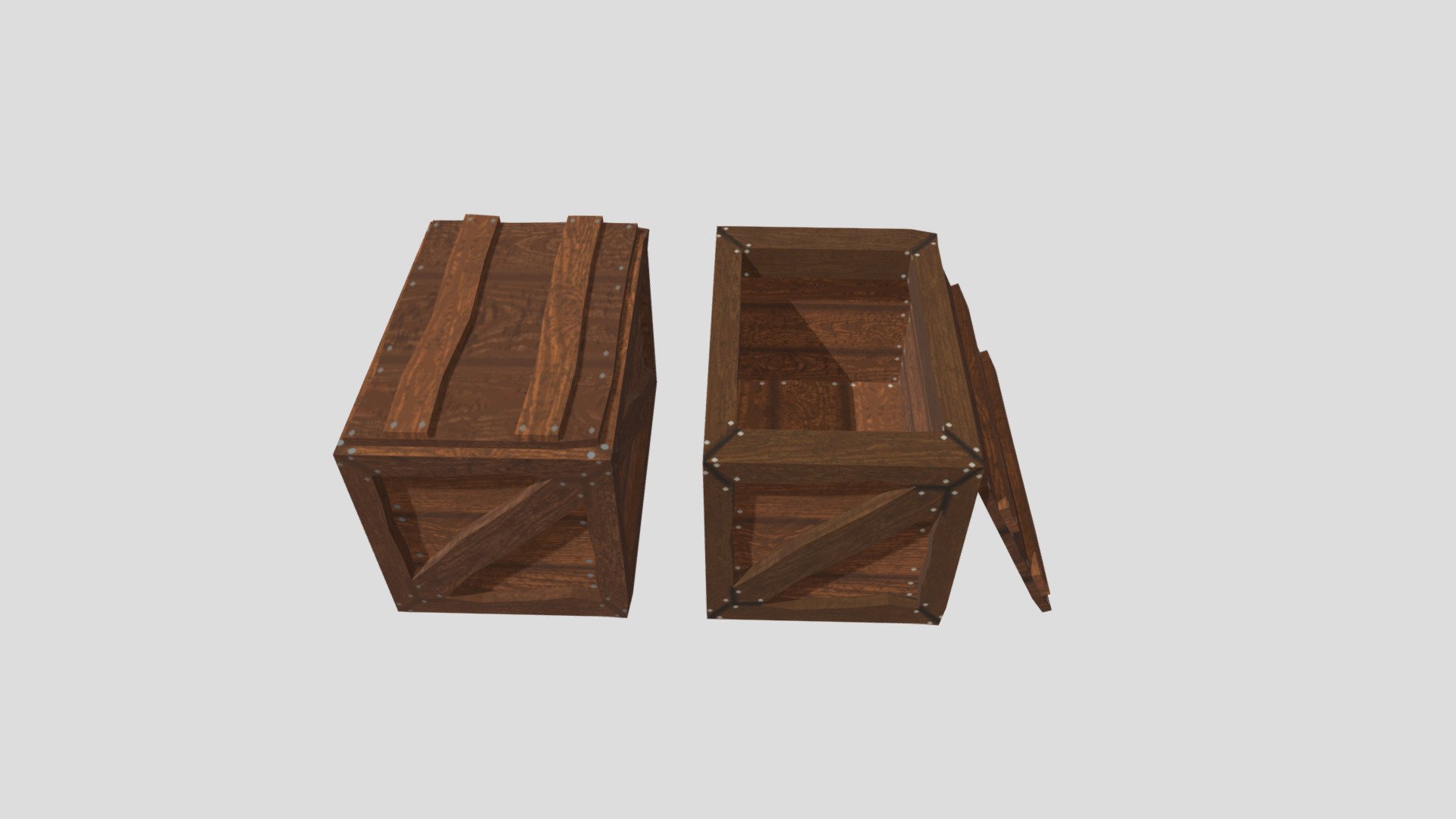 crate large closed and opened - 3D model by Sven Tempels (@Sven_Tempels ...