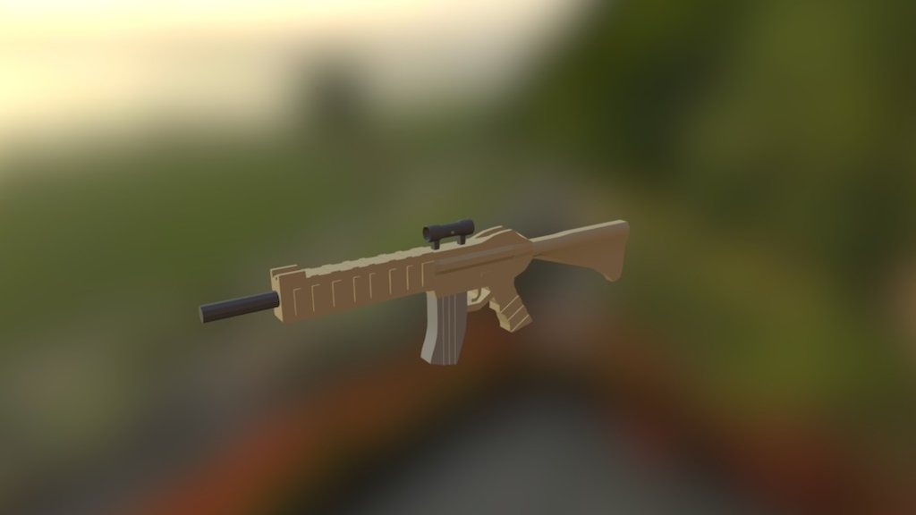 Low Poly M4 Gun Scope - Download Free 3D model by oscar5055 [c56a325 ...