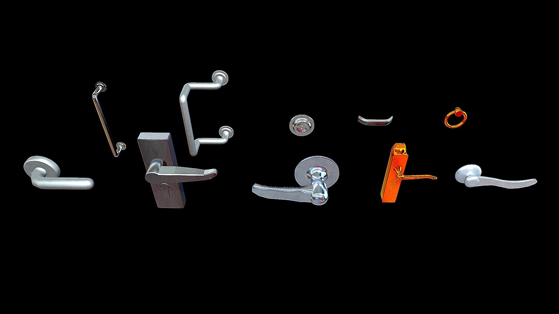 Door Handles (Updated) - Download Free 3D model by rhcreations [c56b06b ...