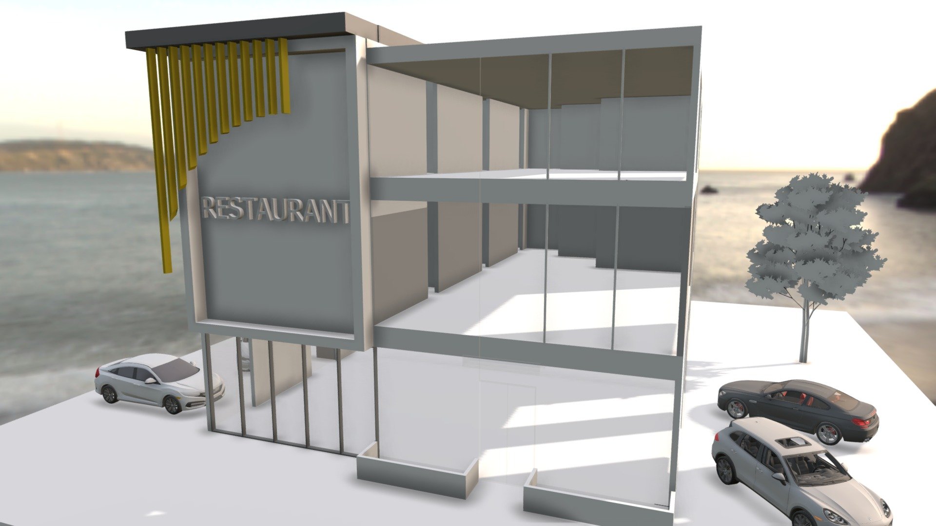 CW restaurant - 3D model by chingwern1024 [c56e6fb] - Sketchfab