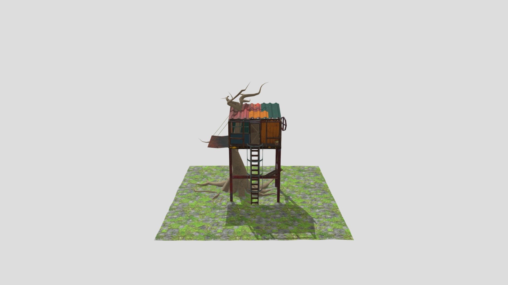 Treehouse_redo - 3D model by franziskaMoorlampe [c571597] - Sketchfab