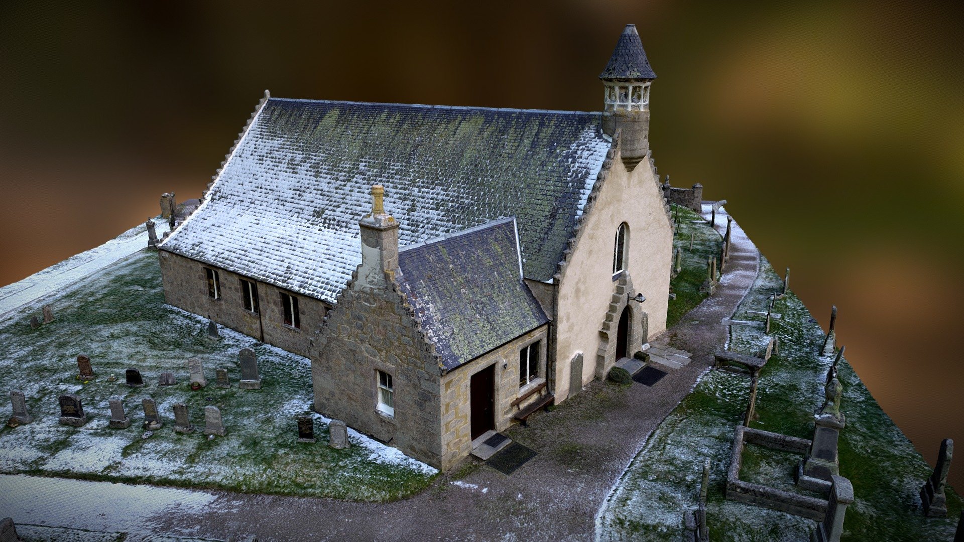 Abernethy Old Kirk Nethybridge - Buy Royalty Free 3D model by Drone ...