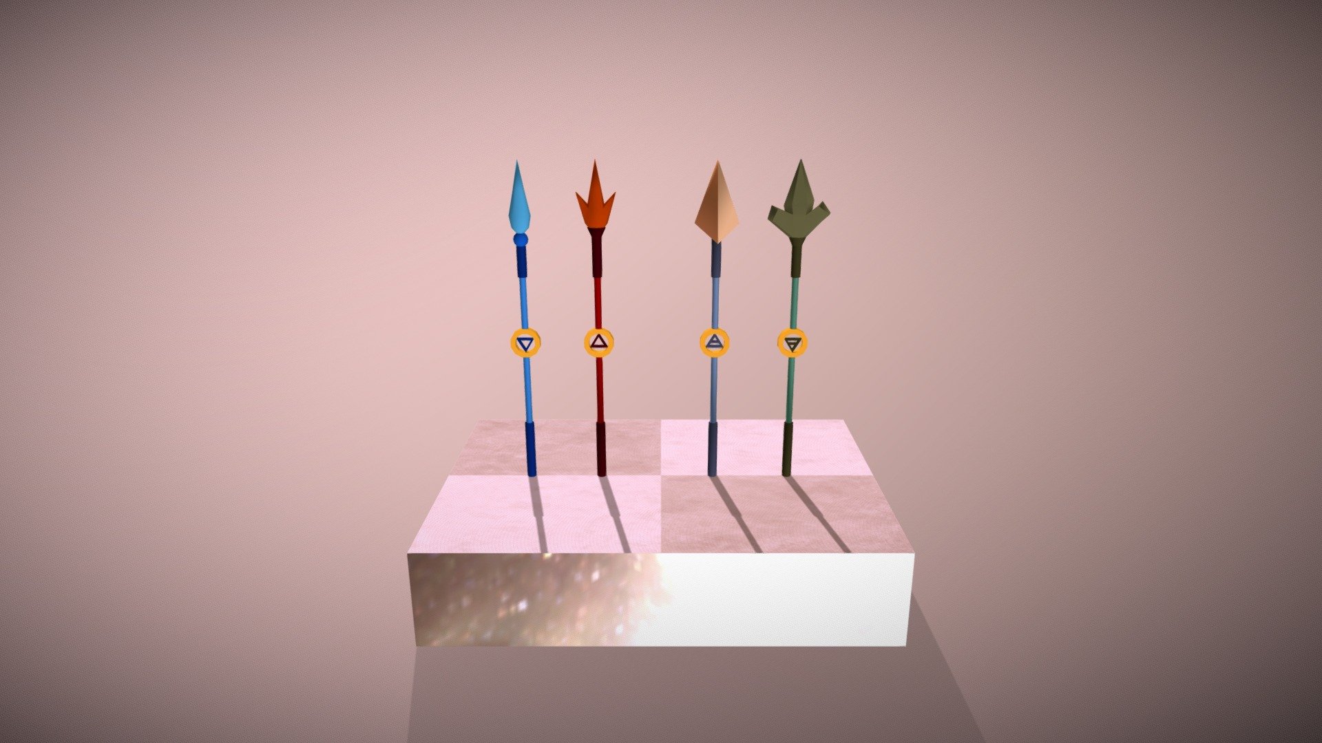 All Element Weapons Test - 3D model by sweetjijisama [c571e45] - Sketchfab