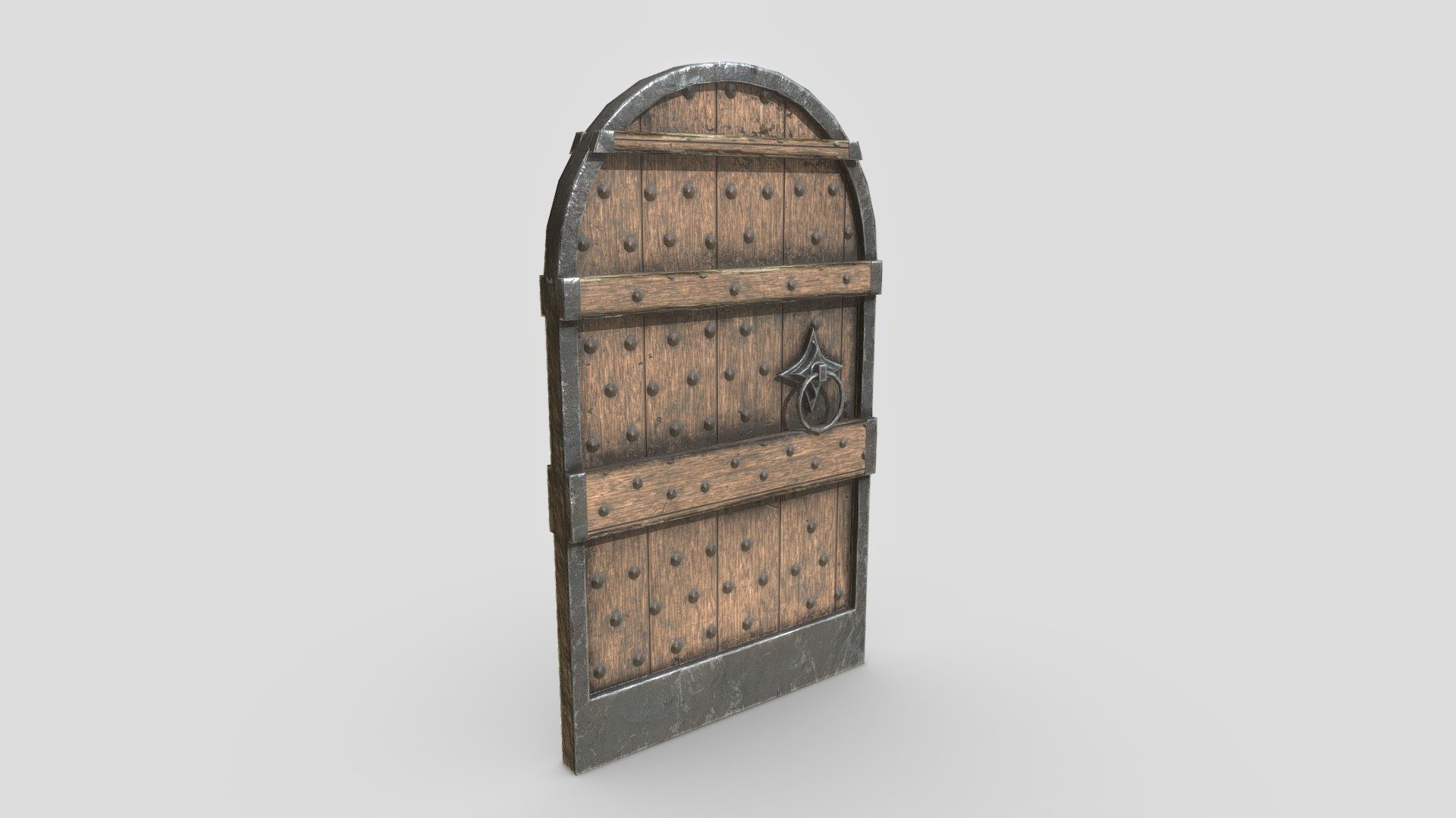 I made a Medieval door - 3D model by Mmero [c5739ab] - Sketchfab