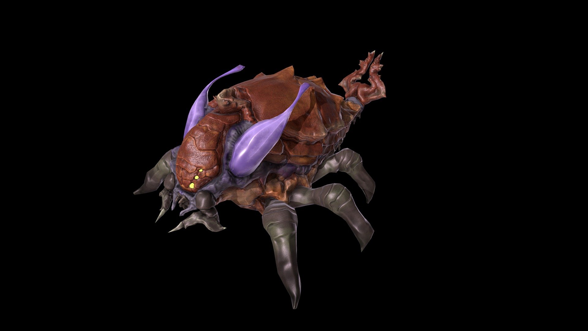 Maggot-parasite - 3D model by ramazbass [c574cd5] - Sketchfab