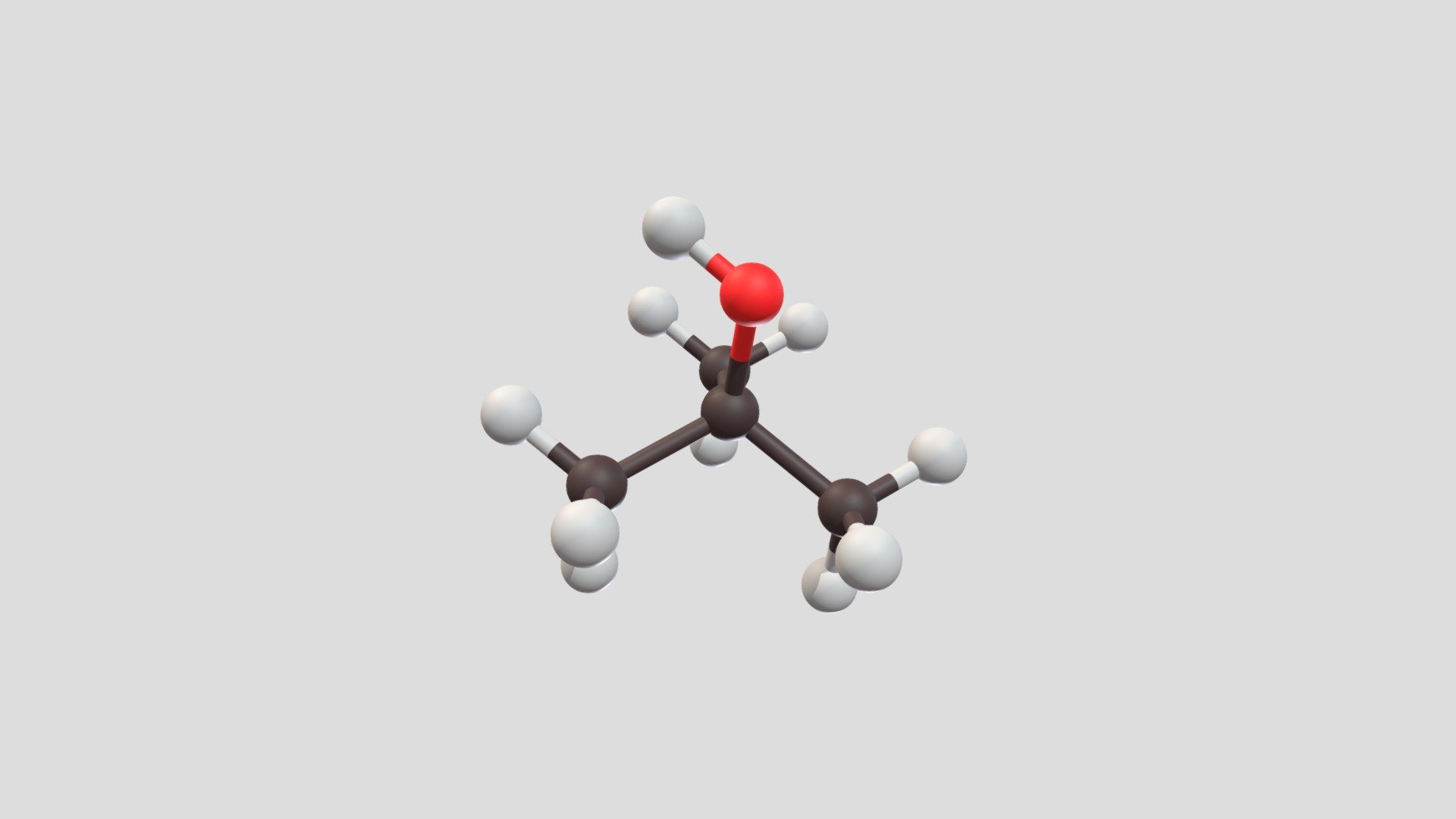 2_METHYLPROPAN-2-OL - 3D model by Dien [c5786b8] - Sketchfab