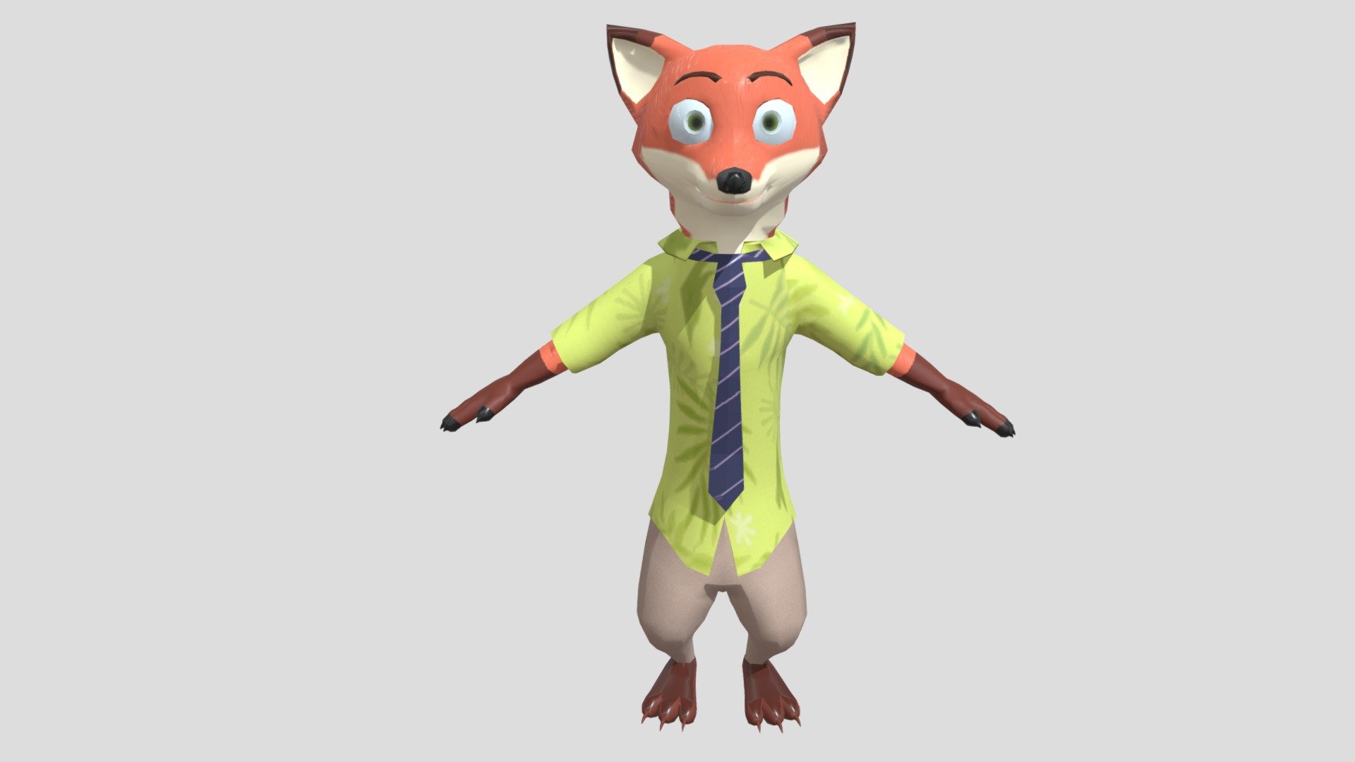 Nick Wilde lowpoly - Download Free 3D model by colinmaya [c57c385 ...