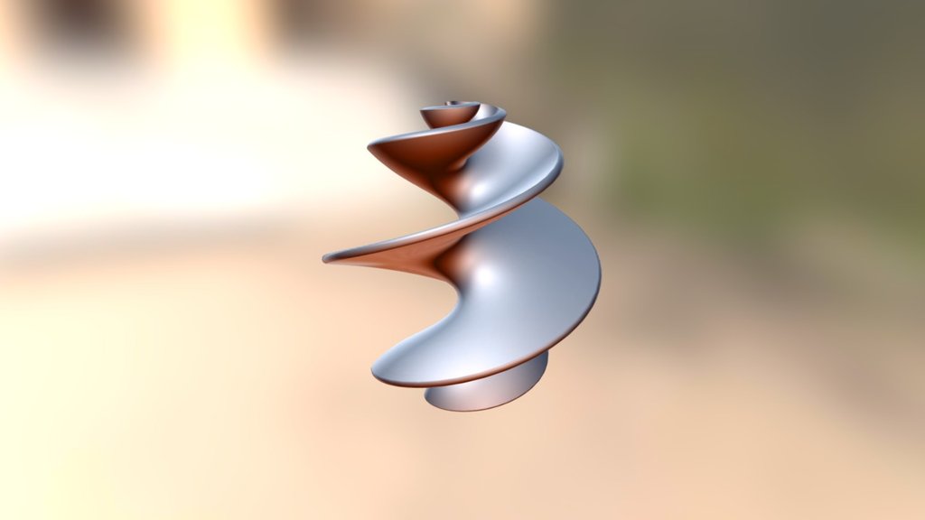 Hyperbolic Helicoid - 3D model by 3DPrinting.atoa (@3d.atoa) [c57cfdc ...