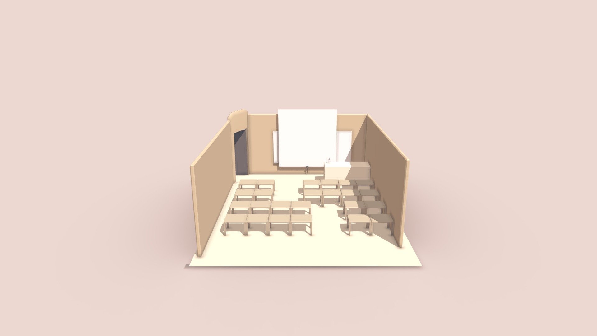 Layout_classroom_env - 3D model by FantasyDragon [c57d479] - Sketchfab