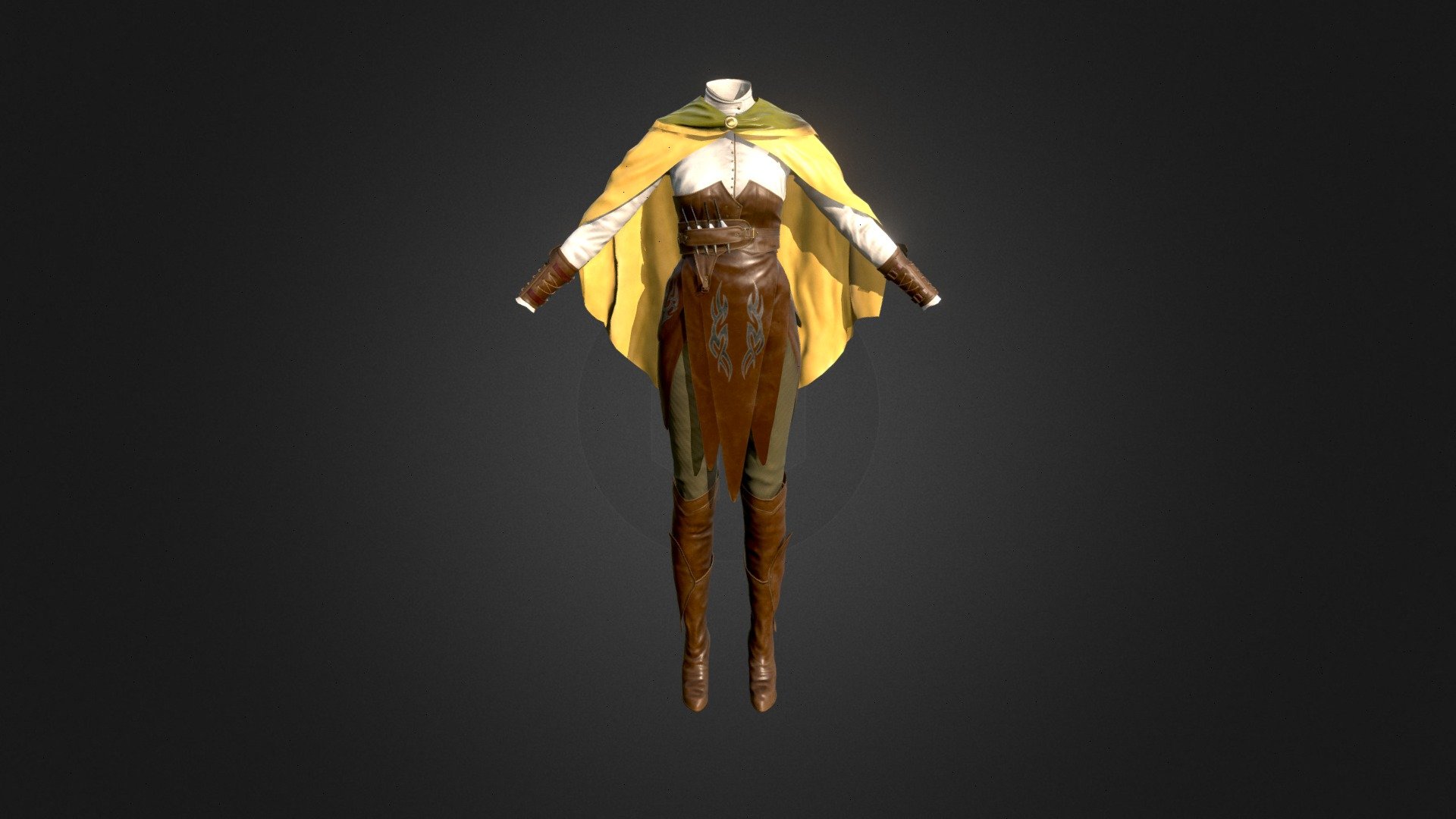 Female armor set - Buy Royalty Free 3D model by hassan.mddm (@h ...