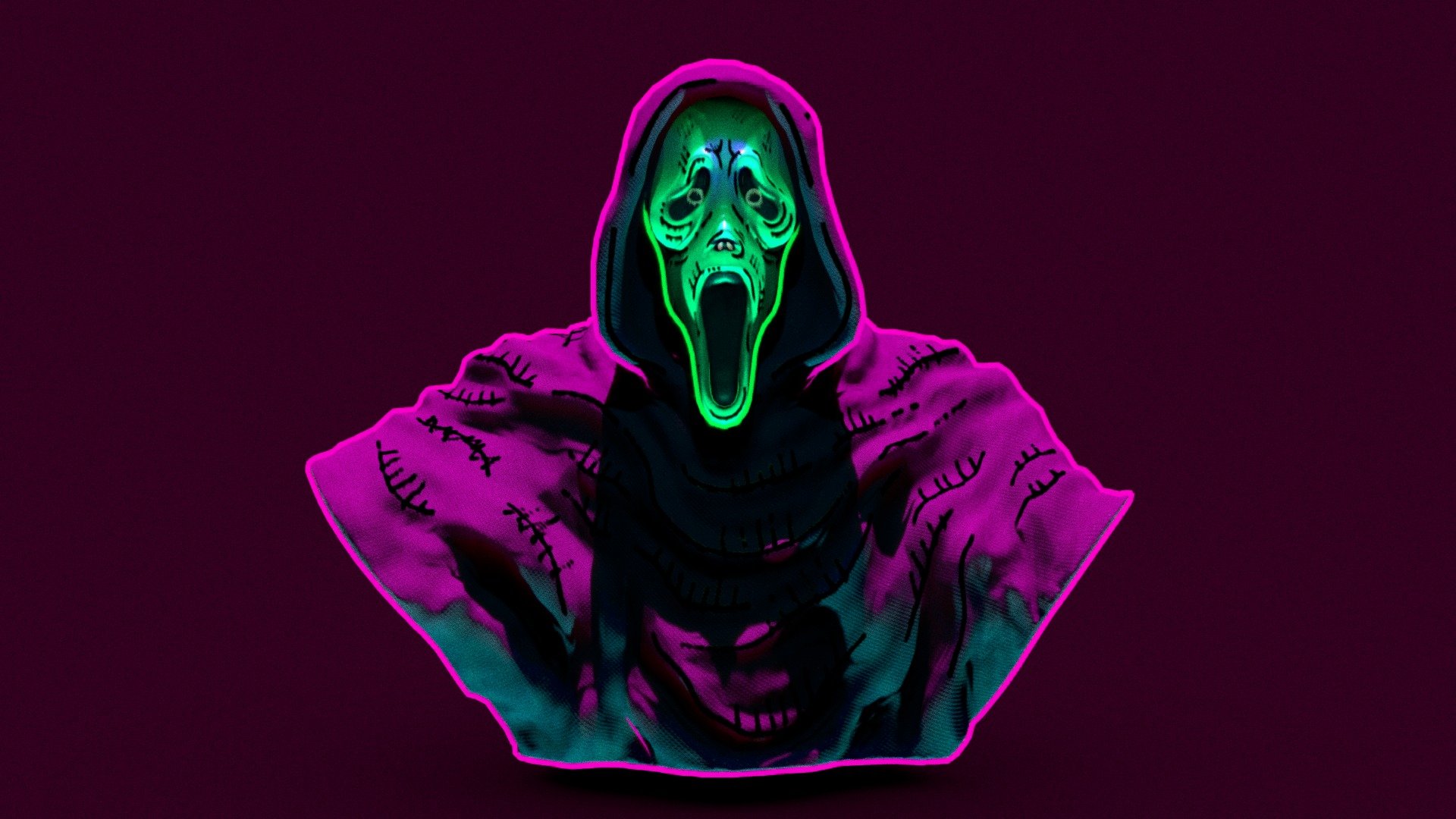 Ghostface Bust Stylized - Buy Royalty Free 3D model by EELtooth ...