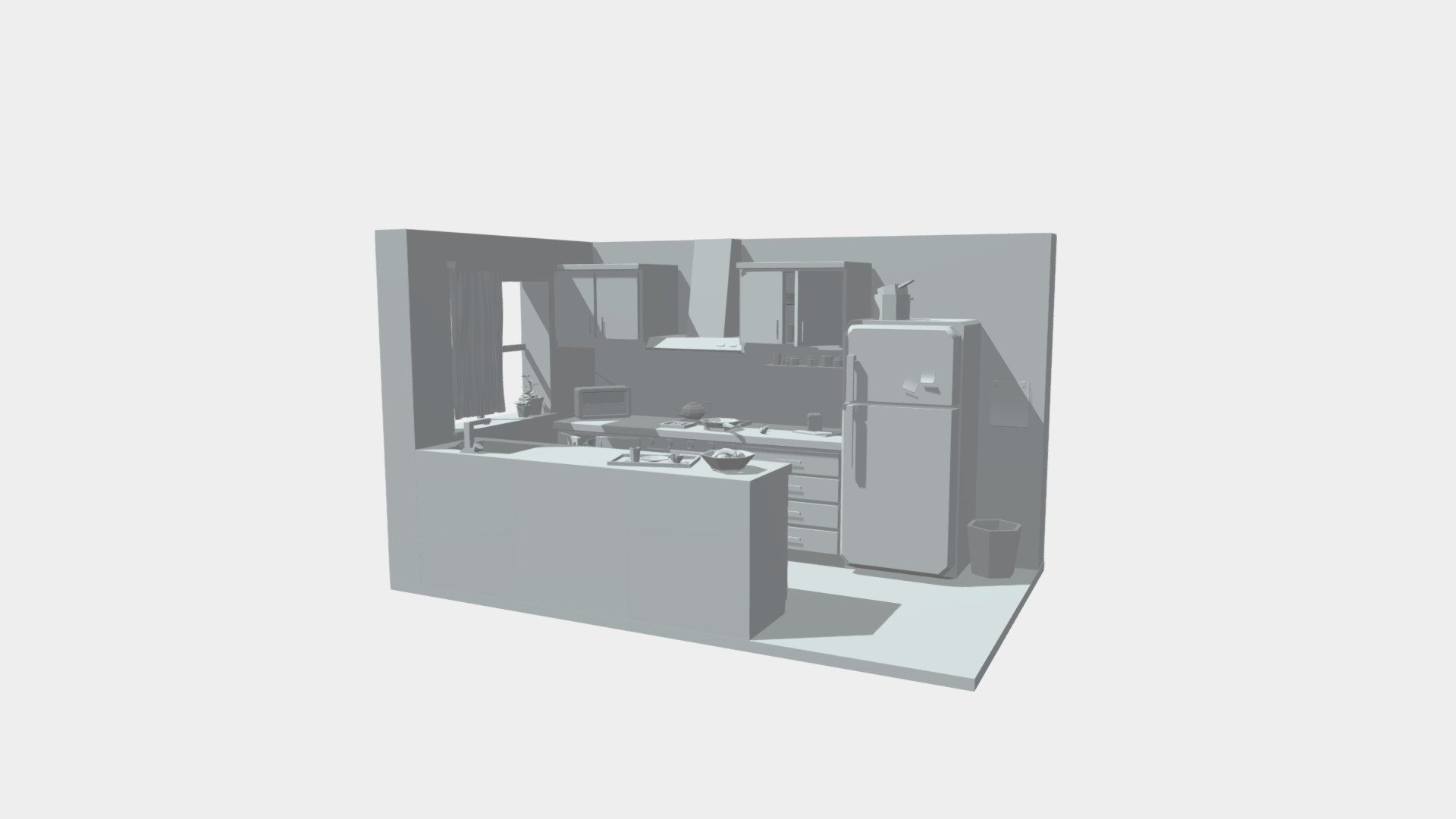 Low Poly Kitchen - Download Free 3D model by ellie_oto [c582fce ...