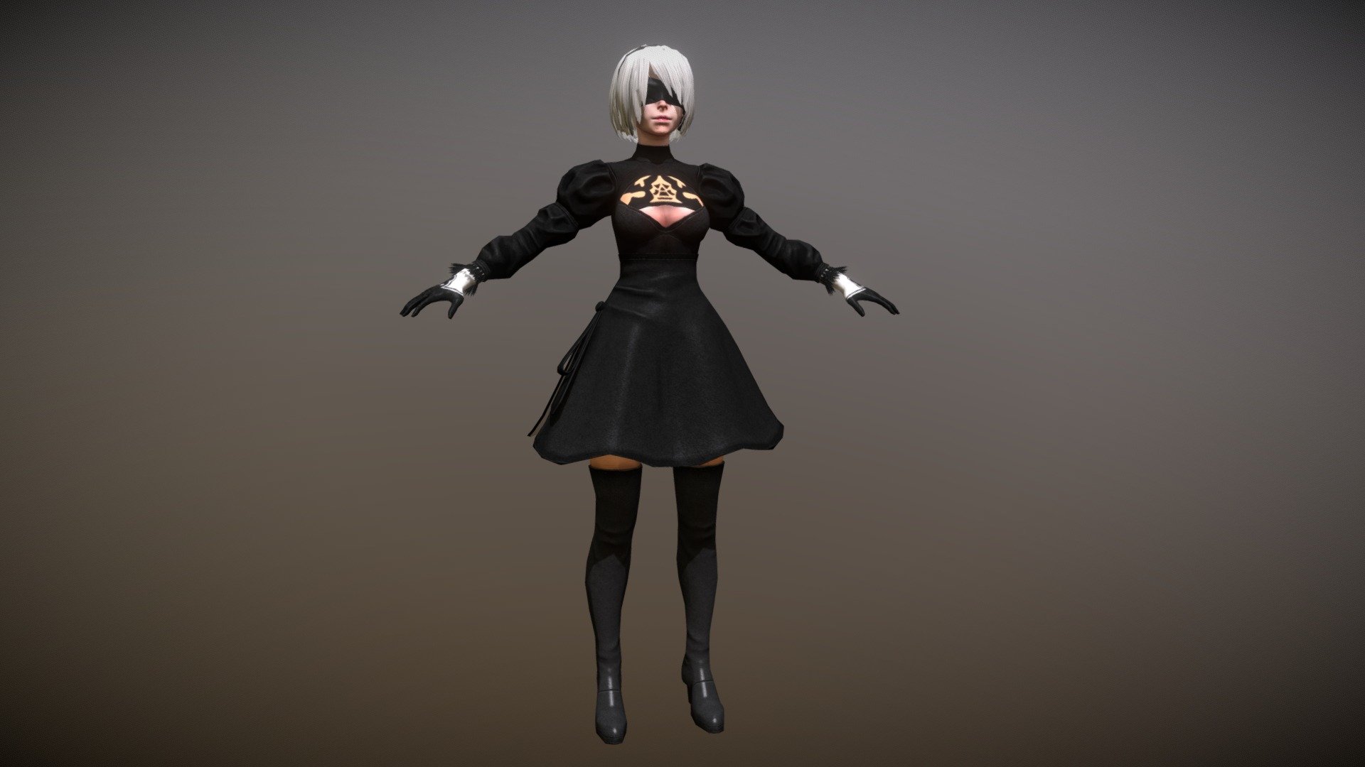 Nier2b - Download Free 3D model by fvlart [c58470a] - Sketchfab