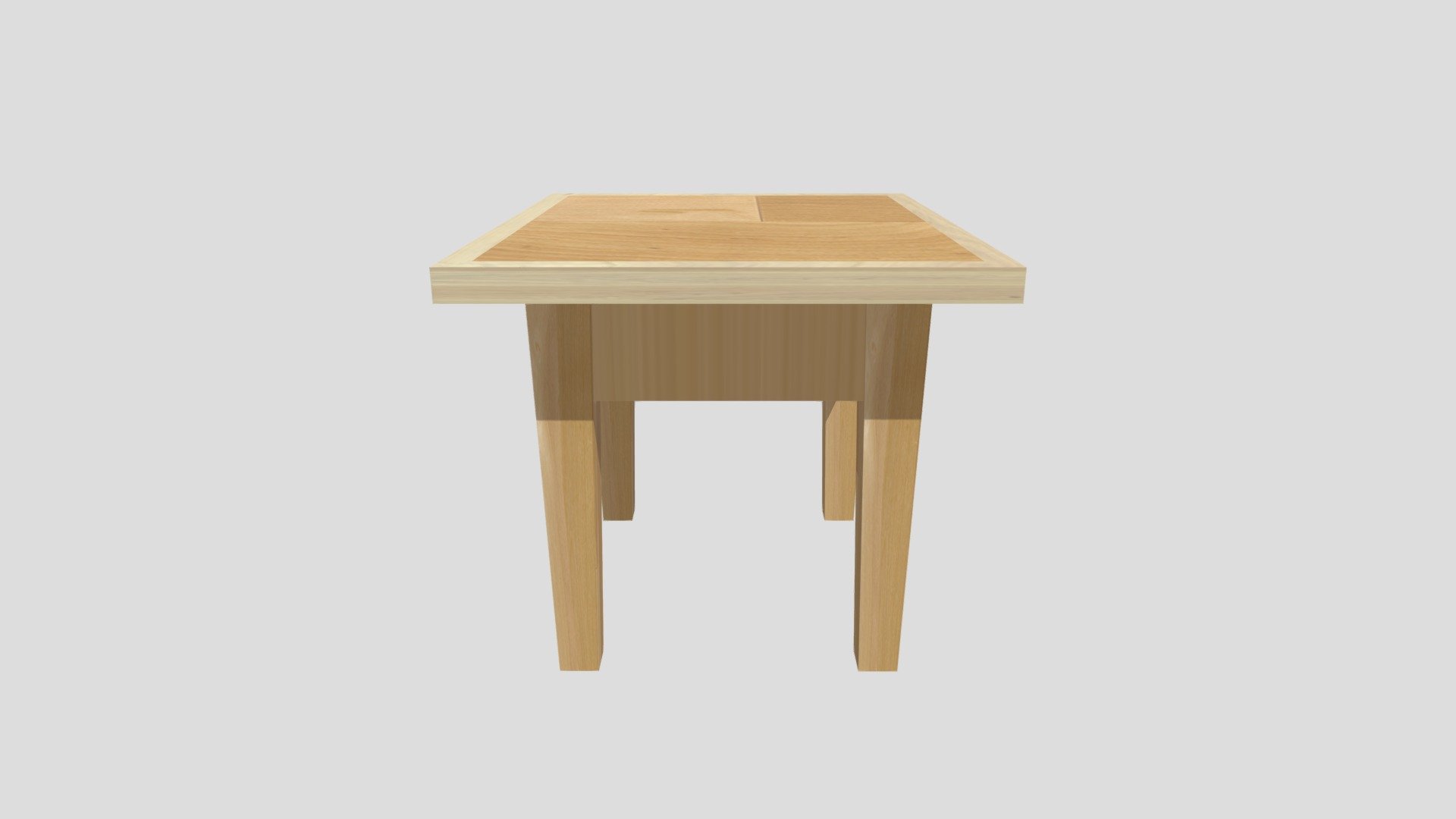 Wooden End Table - Download Free 3D model by stratt3000 [c5857c0 ...
