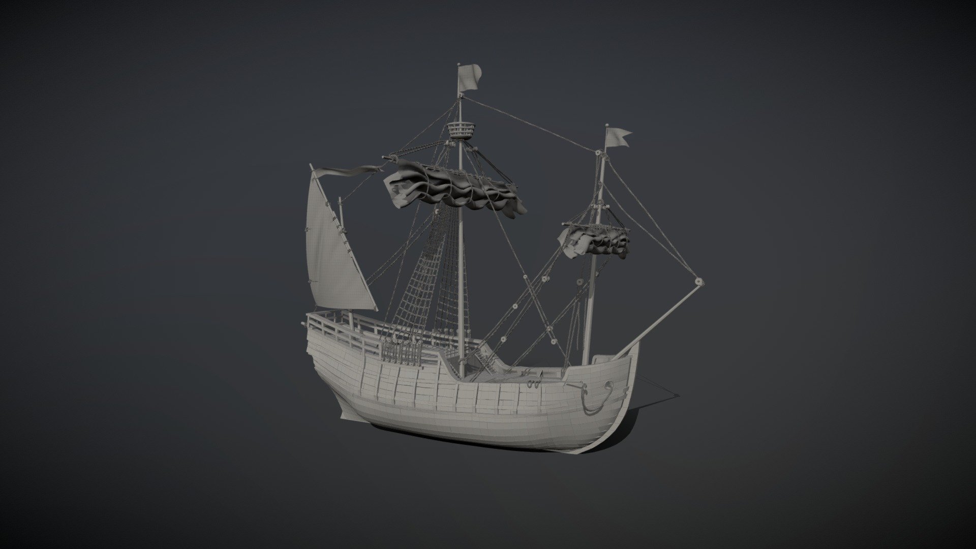 La Pinta - Ship - 3D model by A.K Store (@apo.khr) [c585d60] - Sketchfab
