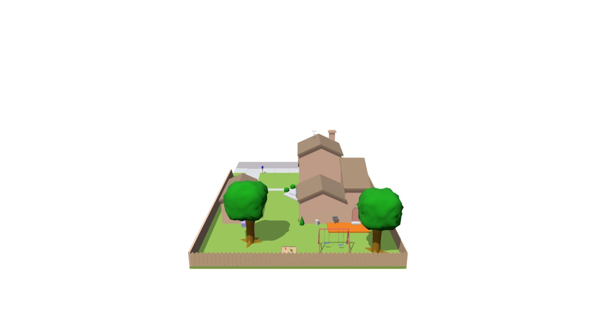 Villa Arpel in Springfield - 3D model by baptboc [c5871f4] - Sketchfab