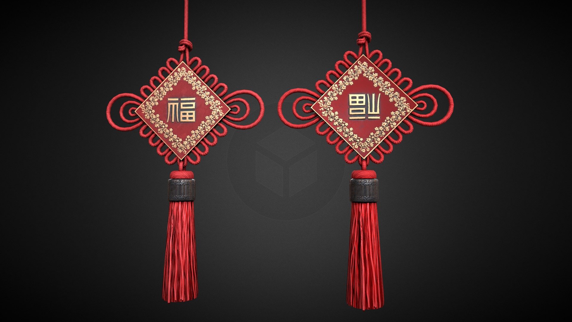 A simple Chinese tassel - Download Free 3D model by Armored Interactive ...