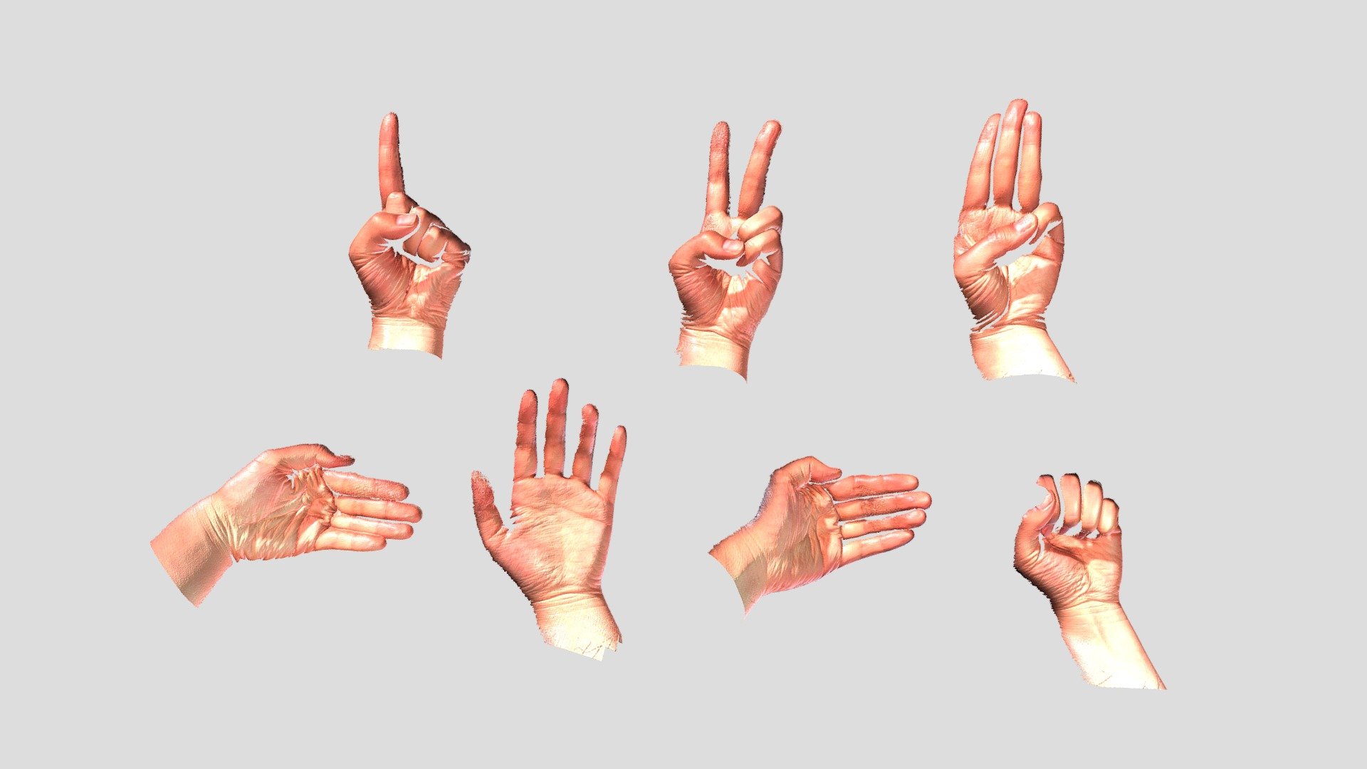 Hand Gesture Scan By Archer S - 3D model by Diana Liu (@Diana123456 ...