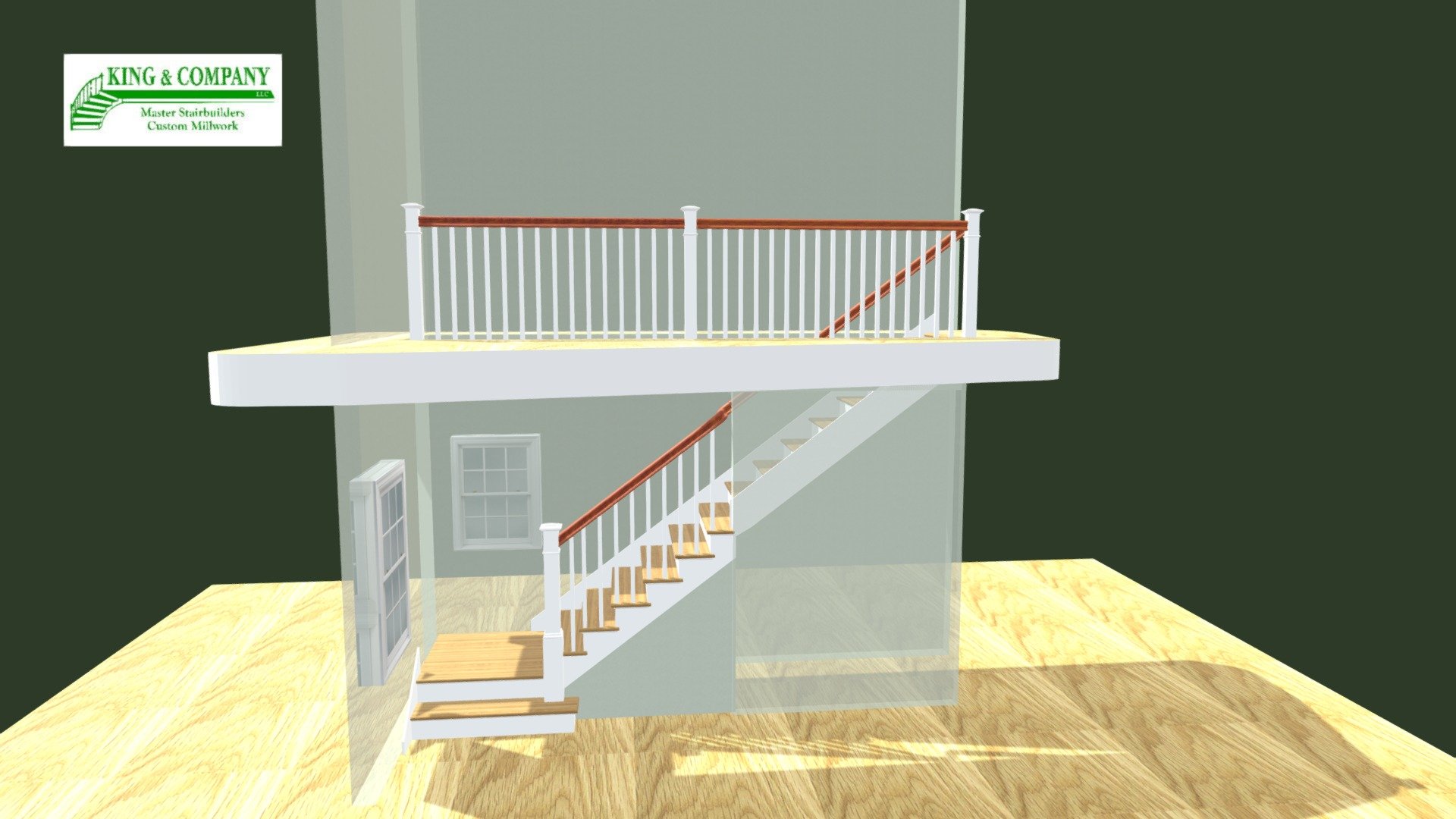 Horigan Main stair 1-2 1-16-23 - 3D model by Kingstair (@Kingstairs ...