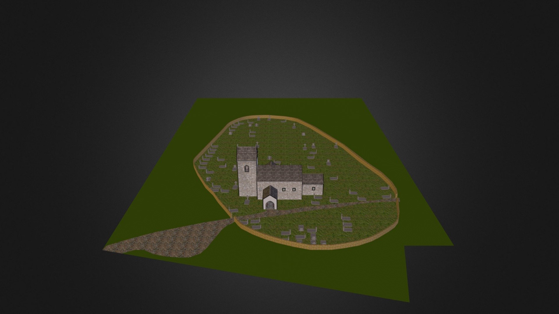 Caerau - St Mary's Church Edited - 3D model by Robert Barratt ...