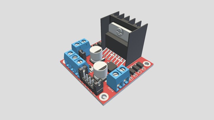 L298N H-Bridge Motor Driver 3D CAD Model Library GrabCAD, 55% OFF