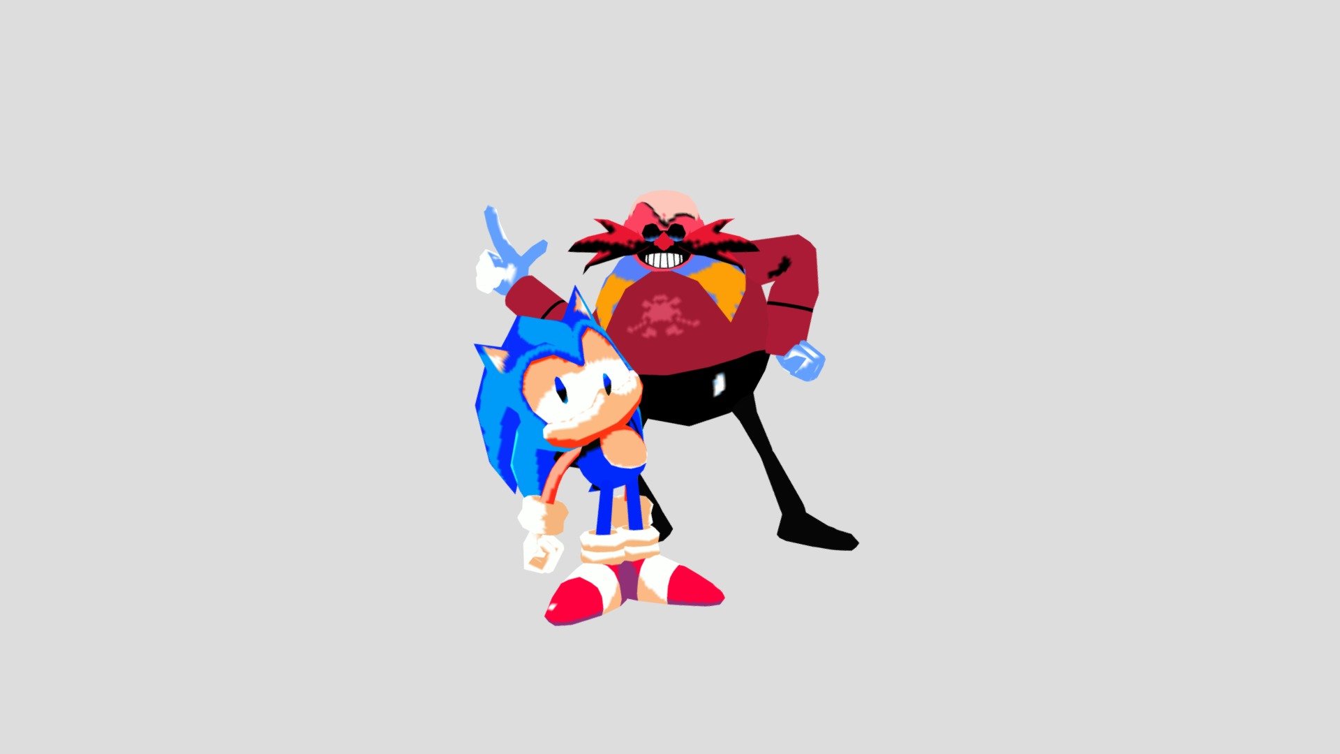 Sonic NES And Eggman NES [ Top Loader ] - Download Free 3D model by ...
