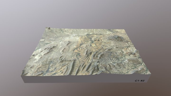 Relief-map 3D models - Sketchfab
